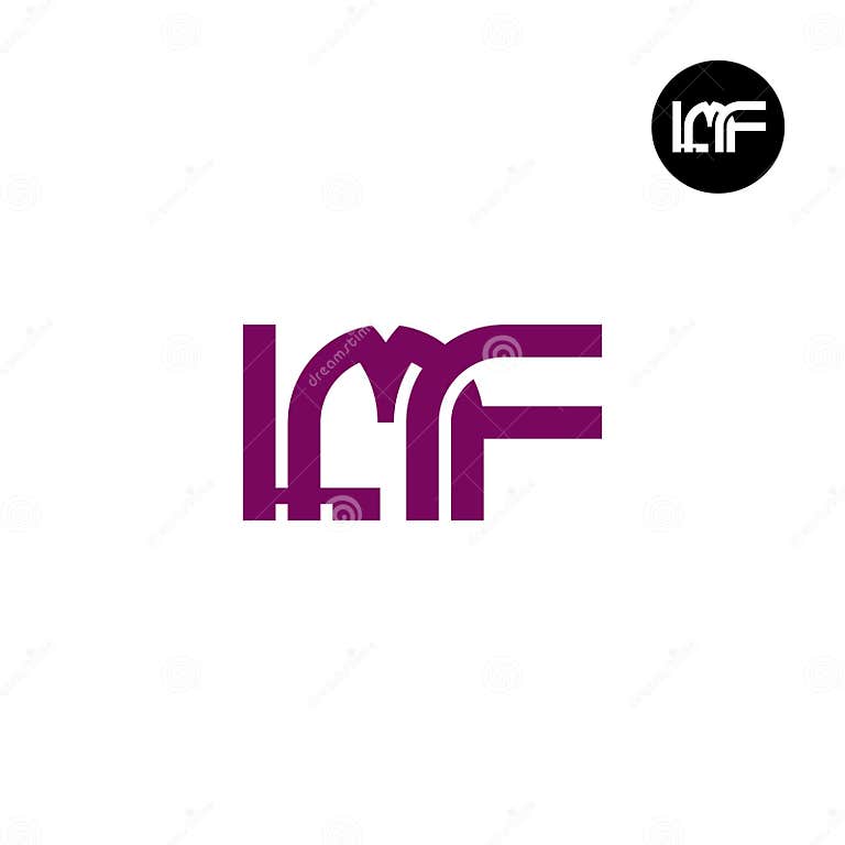 Letter LMF Monogram Logo Design Stock Illustration - Illustration of ...