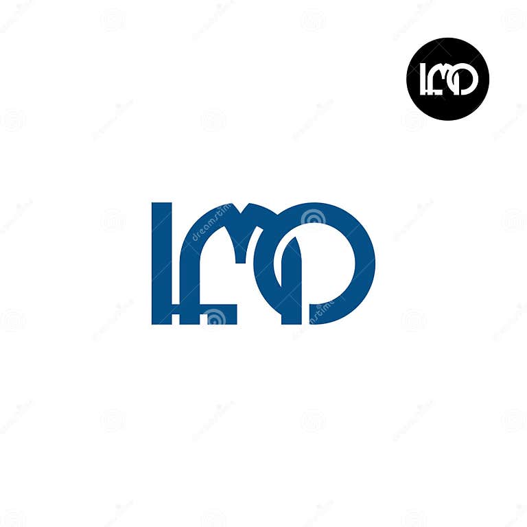 Letter LMO Monogram Logo Design Stock Illustration - Illustration of ...