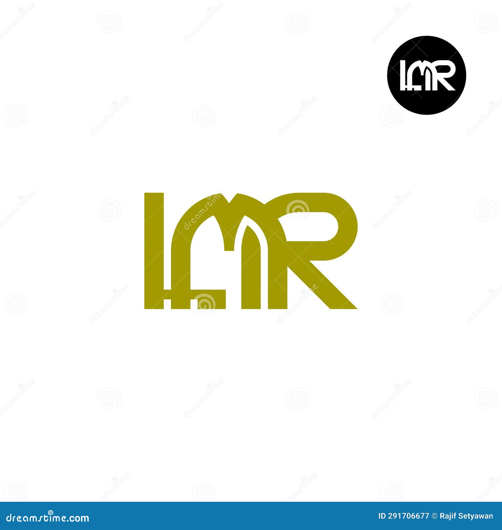 Letter LMR Monogram Logo Design Stock Illustration - Illustration of ...