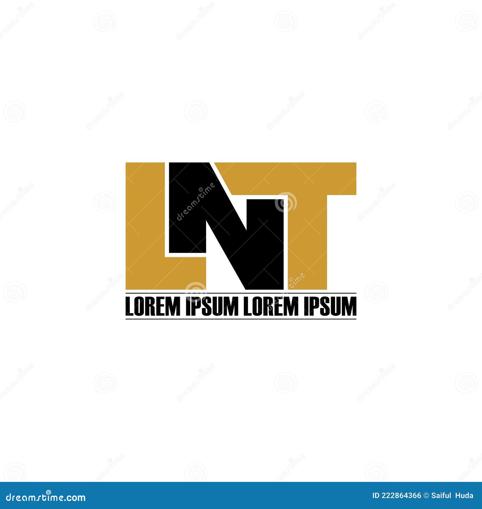 Letter LNT Simple Monogram Logo Icon Design. Stock Vector ...