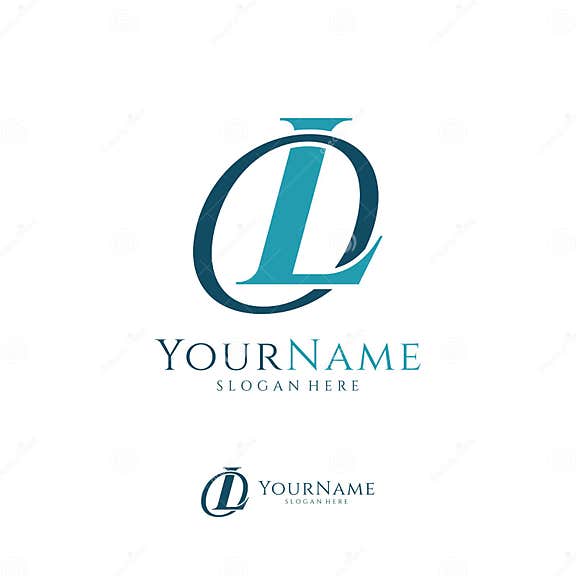 Letter LO Logo Design Template. Initial LO Logo Concept Vector Stock ...