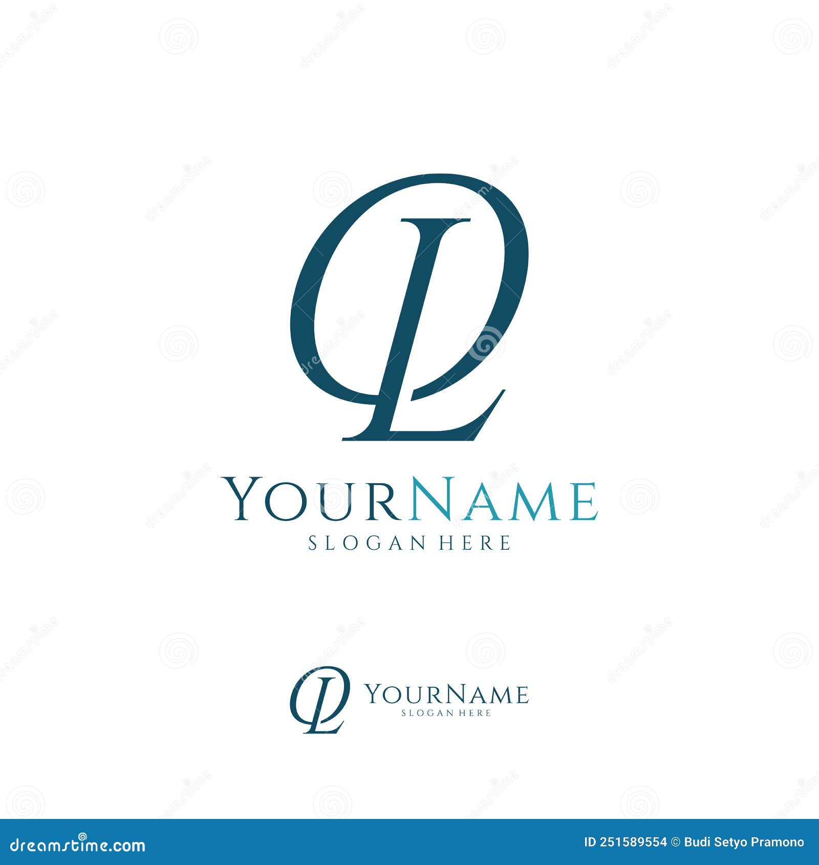 Letter LO Logo Design Template. Initial LO Logo Concept Vector Stock ...