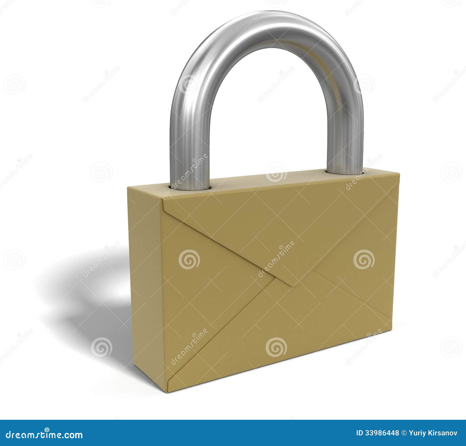 Letter Lock (clipping Path Included) Stock Illustration - Illustration ...