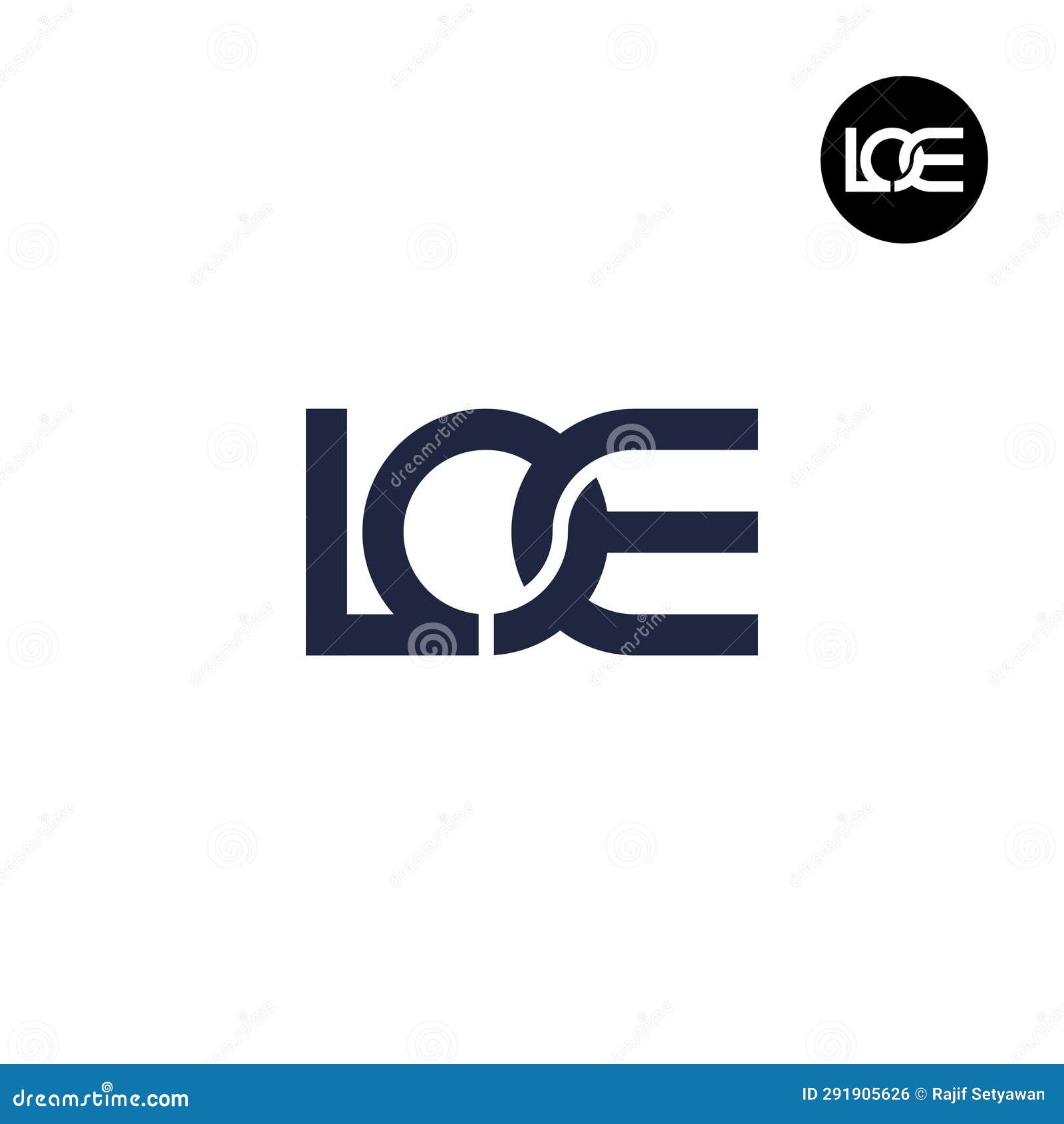Letter LOE Monogram Logo Design Stock Illustration - Illustration of ...