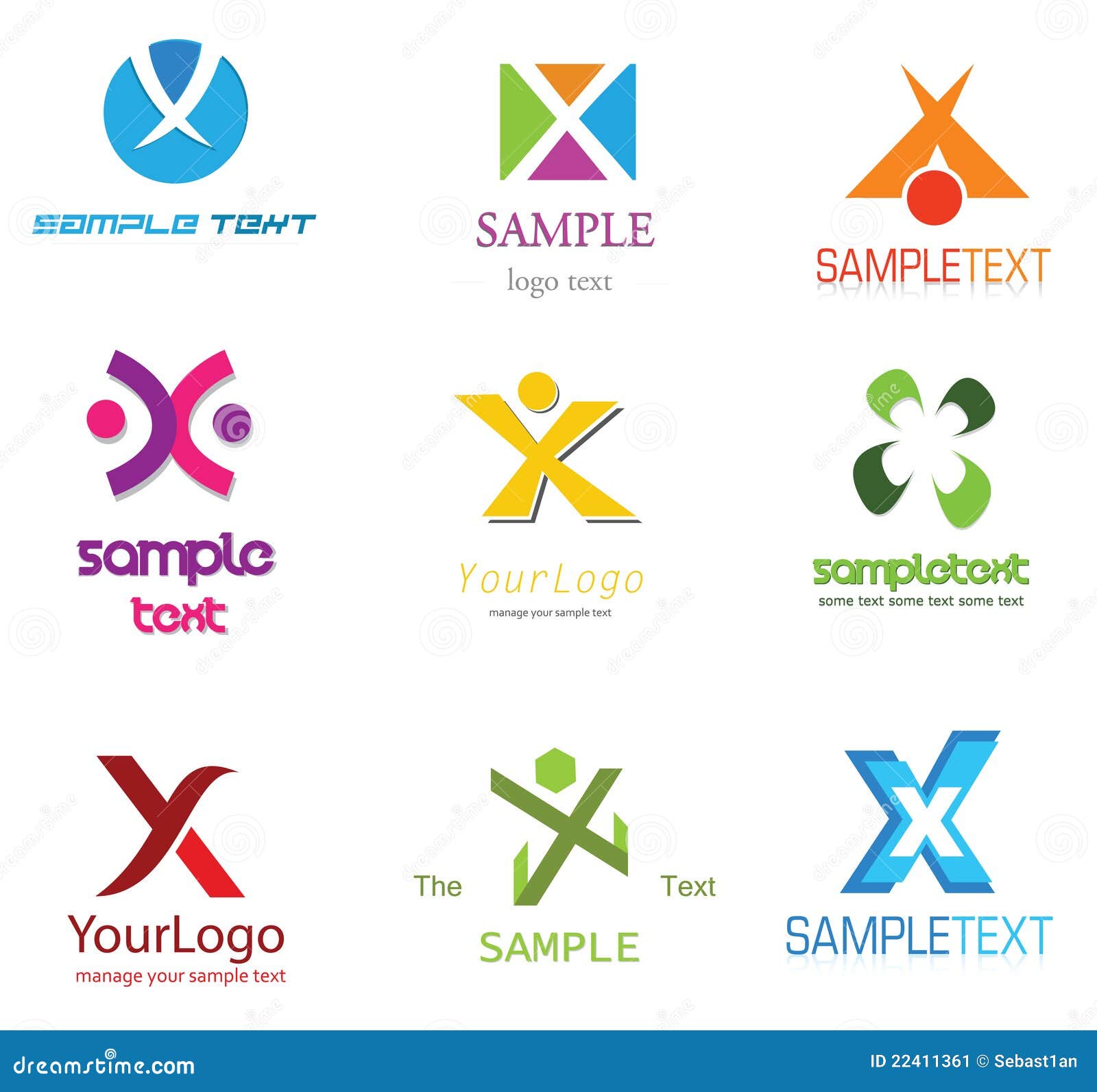 Letter X Logo stock vector. Illustration of design, graphic - 22411361