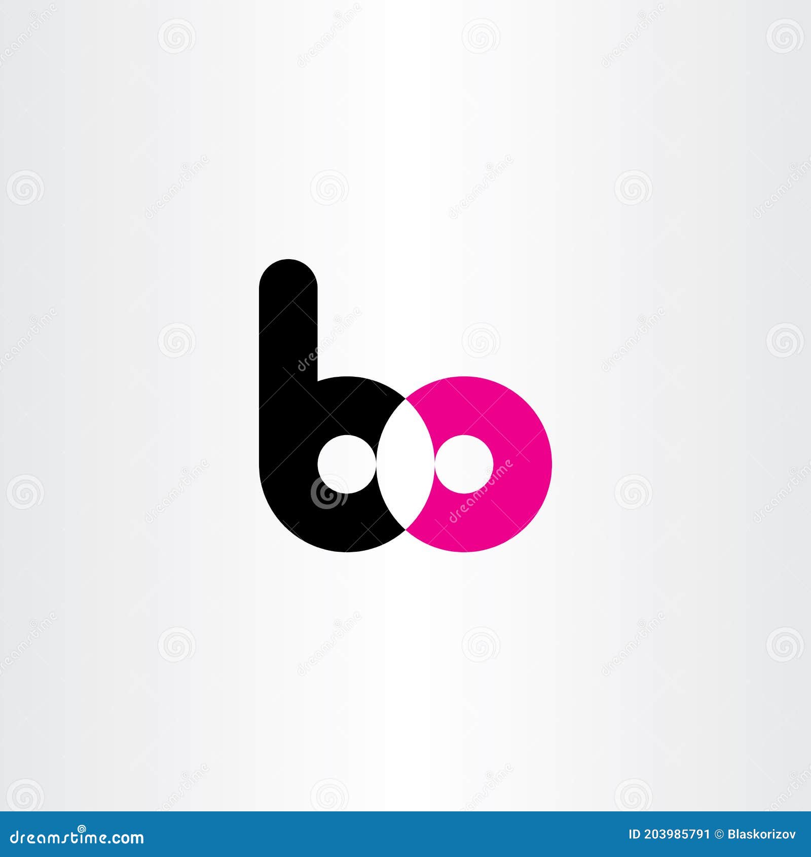 Letter Logo B and O Bo Symbol Logotype Vector Element Stock Vector ...