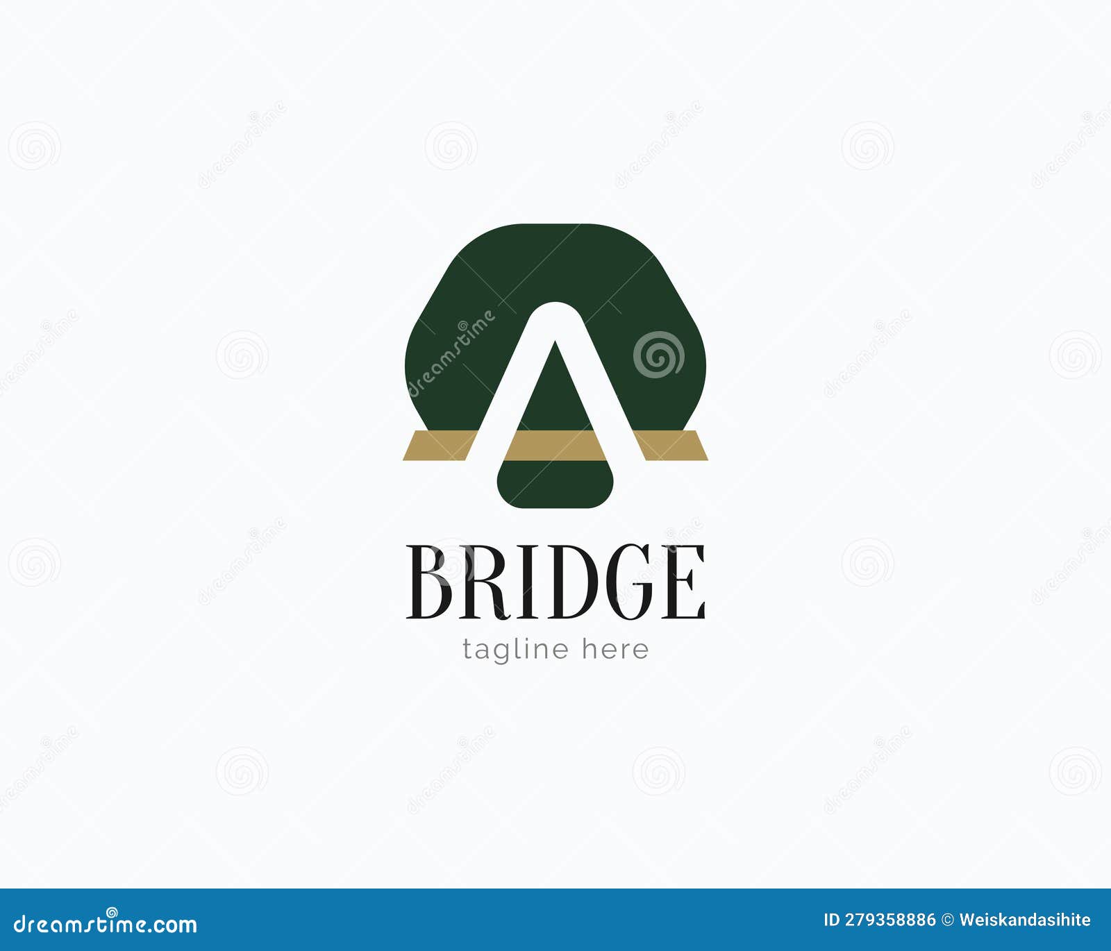 Letter a Logo with Bridge Concept. a with Bridge Logo Design Stock ...