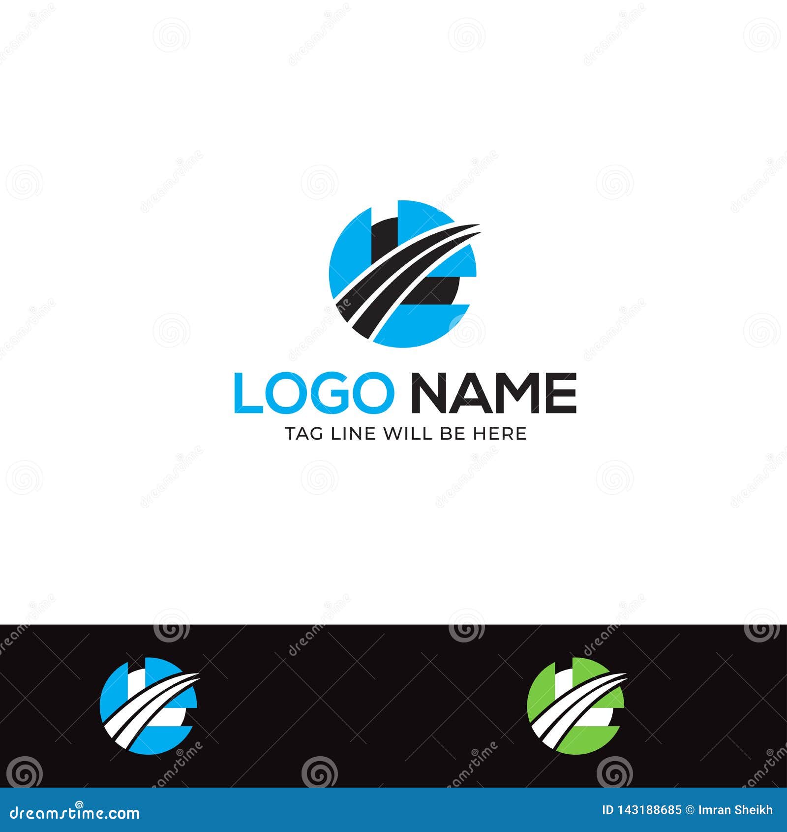 Letter Logo with Circle Template Stock Illustration - Illustration of ...