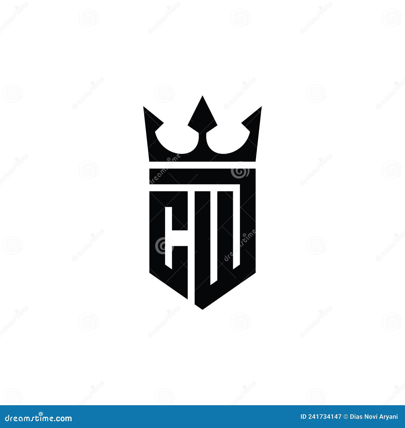 Letter Logo CW or WC with Crown Icon Vector Stock Vector - Illustration ...