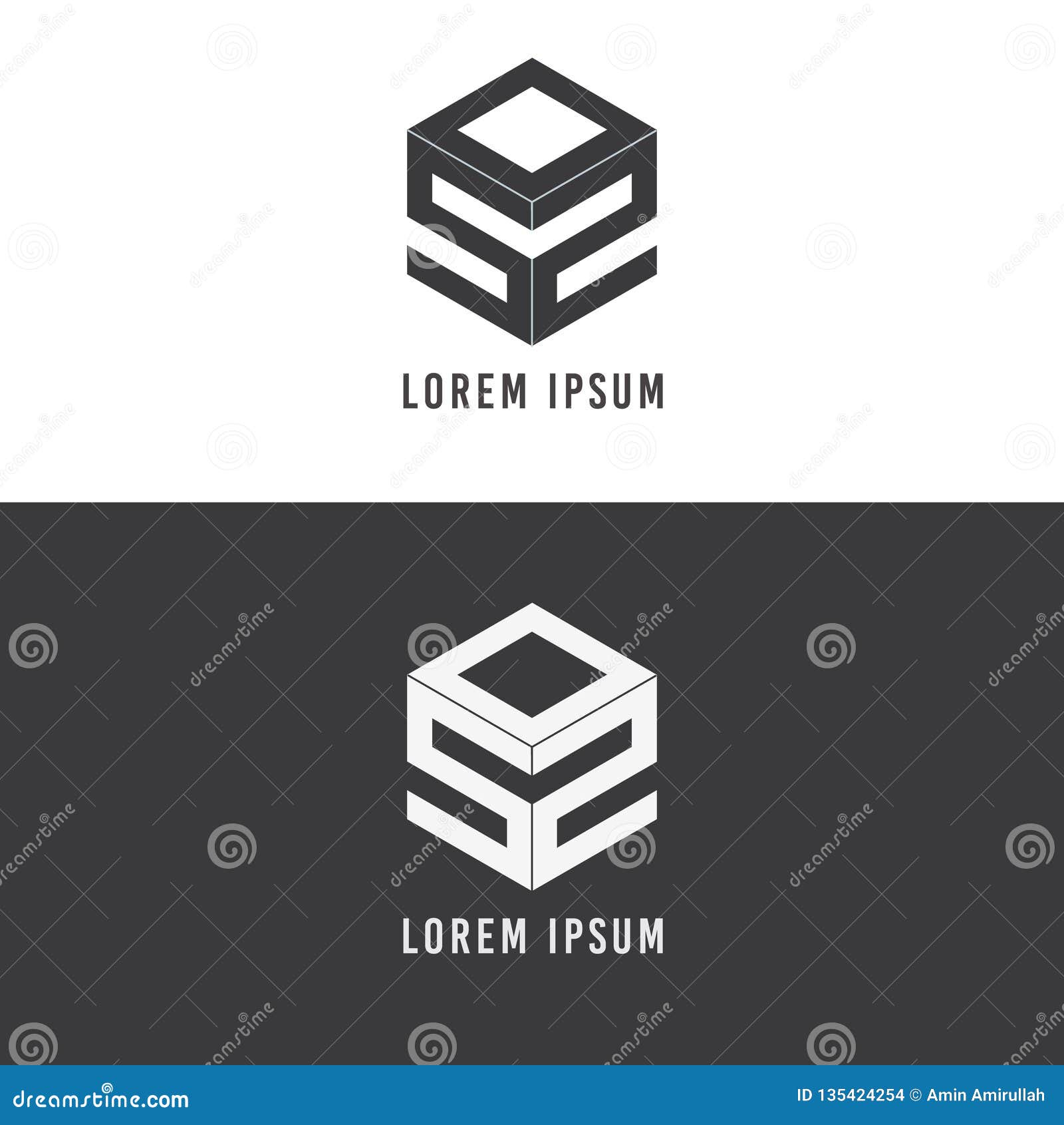Letter Icon Logo Isometric Design Stock Vector - Illustration of ...