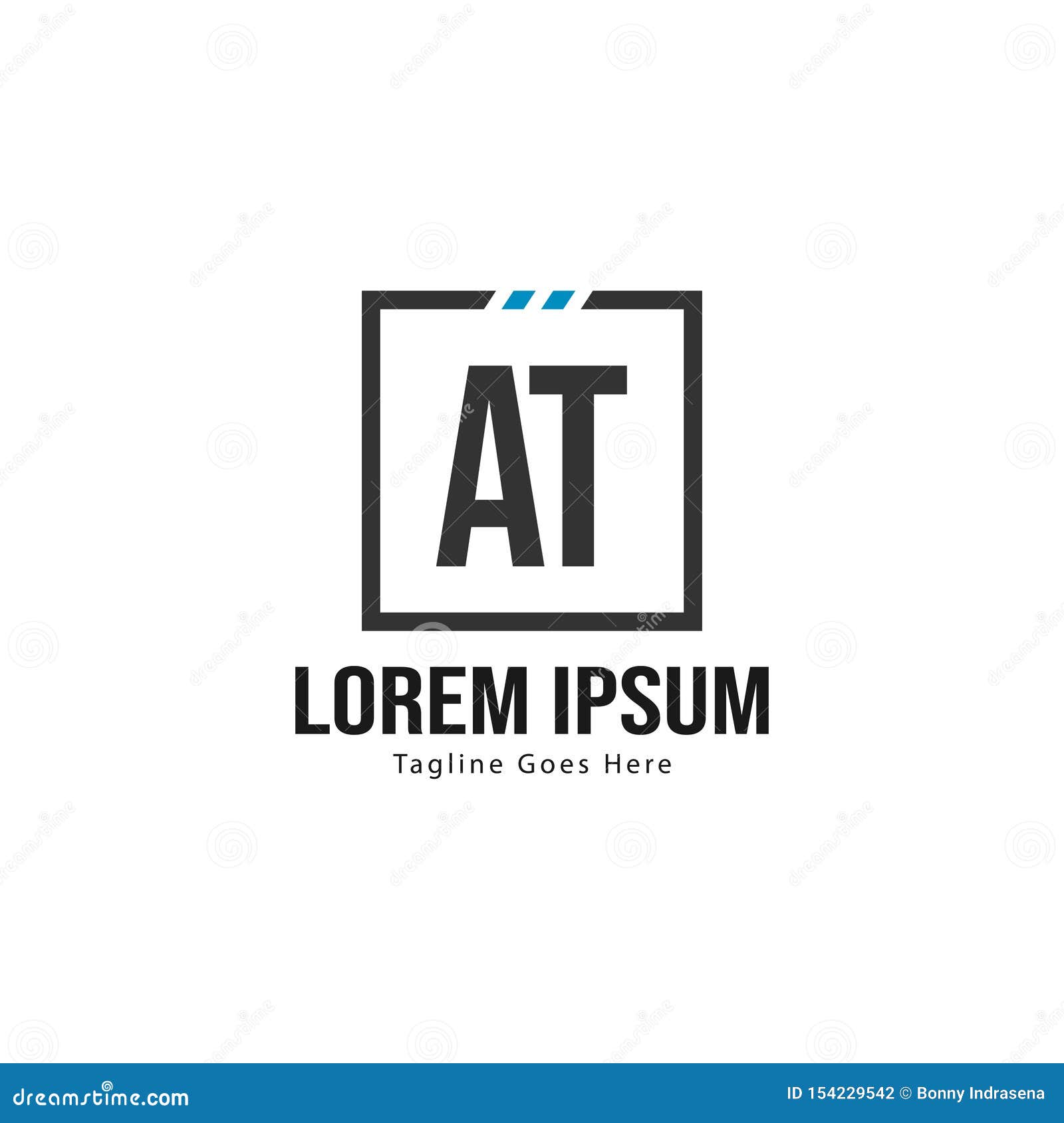 At Letter Logo Design. Creative Modern at Letters Icon Illustration ...