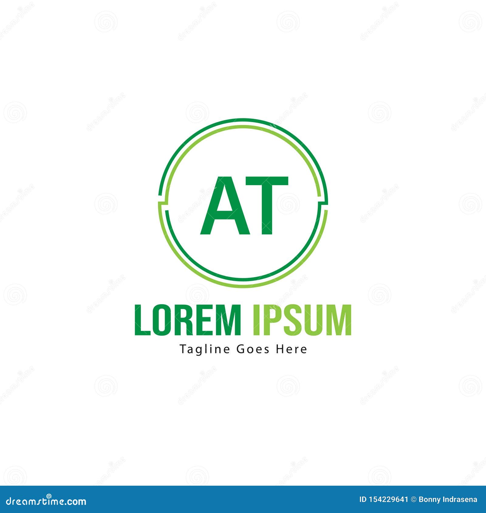 At Letter Logo Design. Creative Modern at Letters Icon Illustration ...