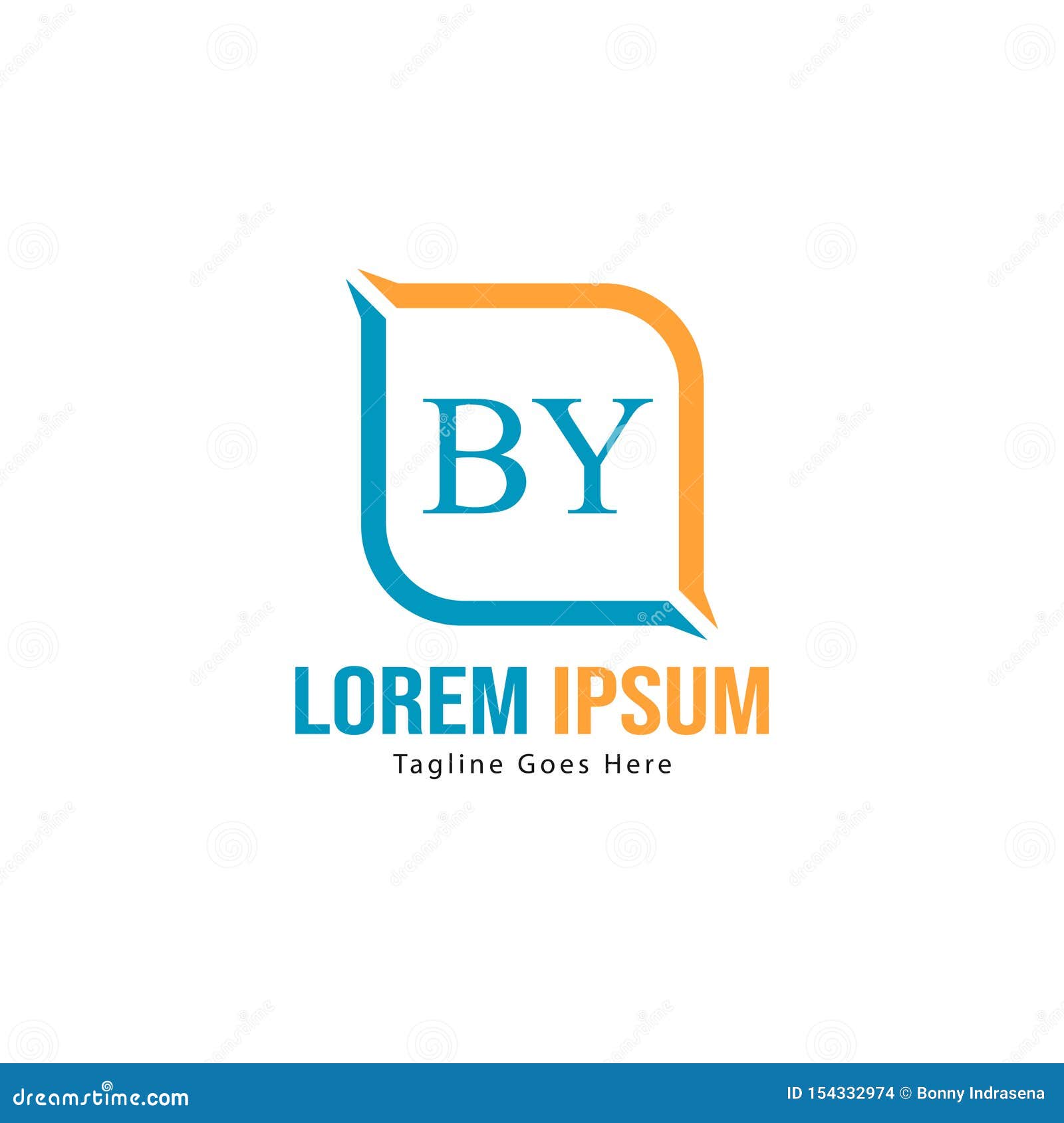 By Letter Logo Design. Creative Modern by Letters Icon Illustration ...