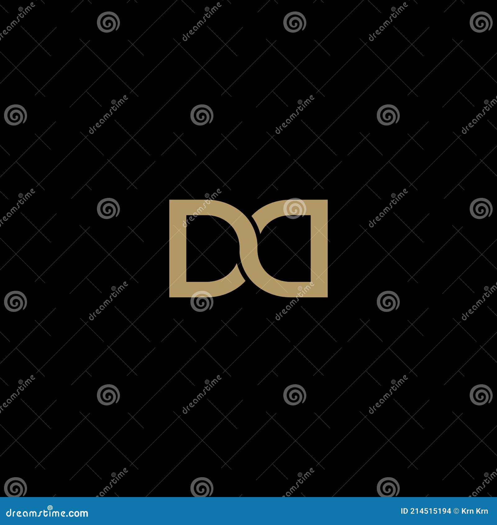 Monogram Logo Icon with Three DD Letter Stock Illustration ...