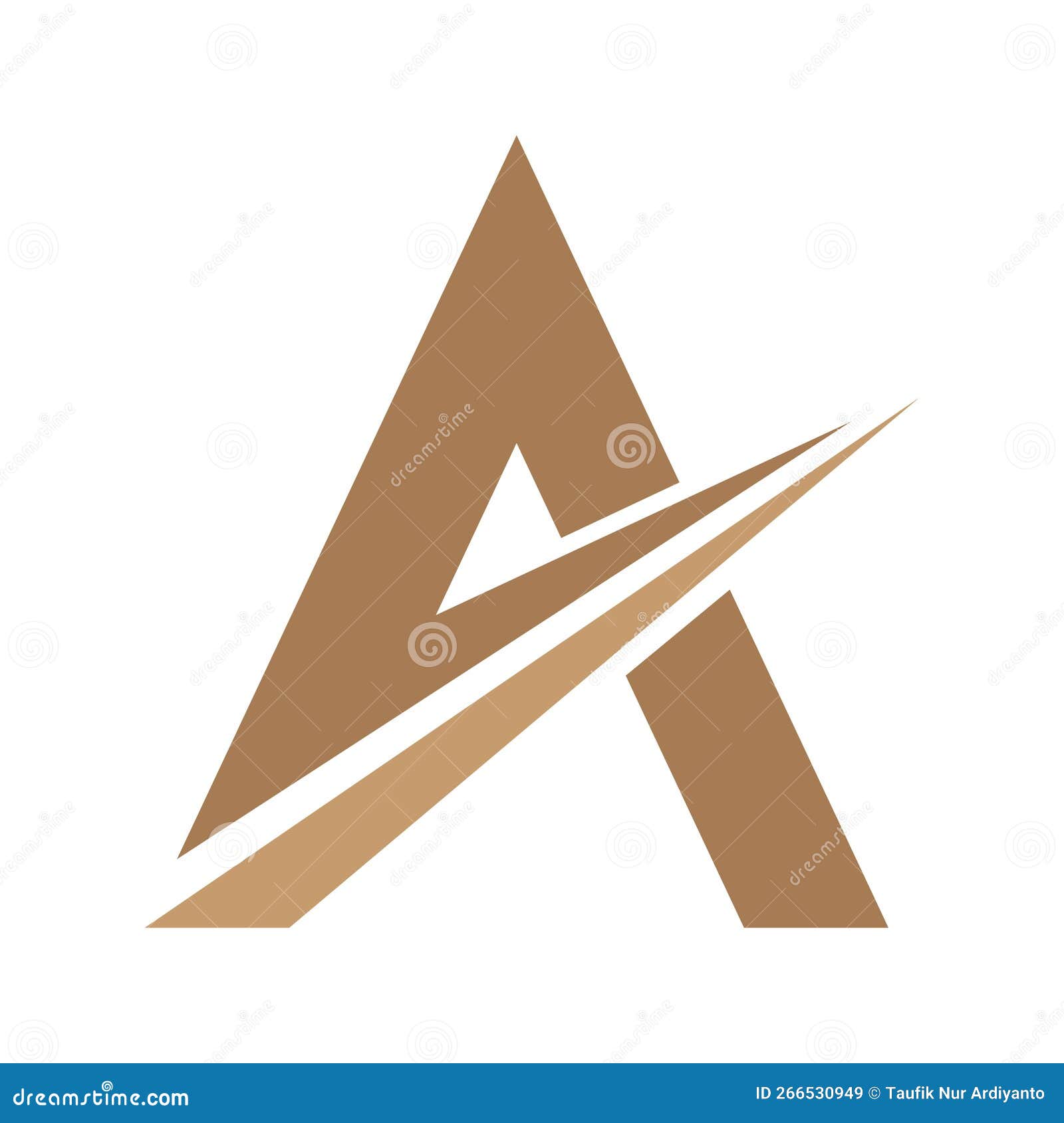 Letter a logo design stock illustration. Illustration of modern - 266530949