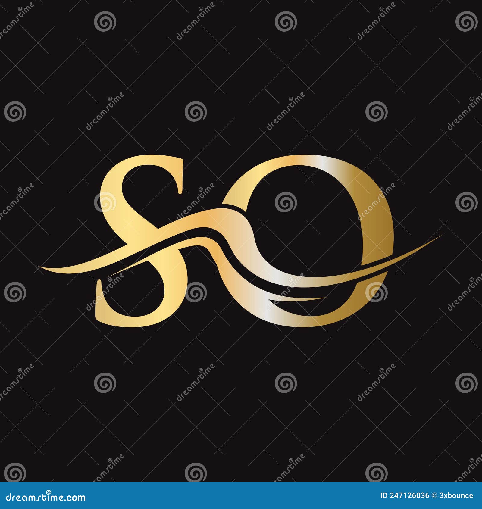 Letter so Logo Design. Initial so Logotype Template for Business and ...