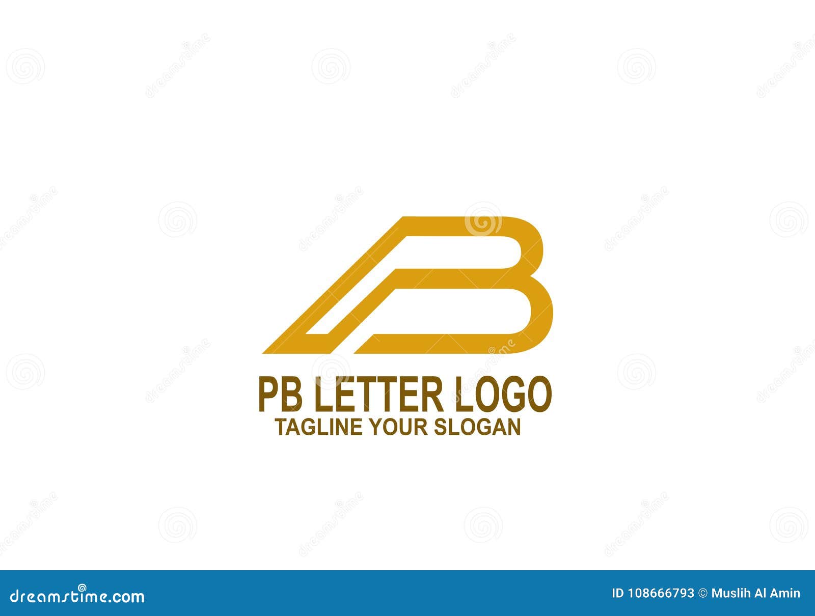 PB, B Letter Logo Vector Design. Stock Vector - Illustration of logo ...