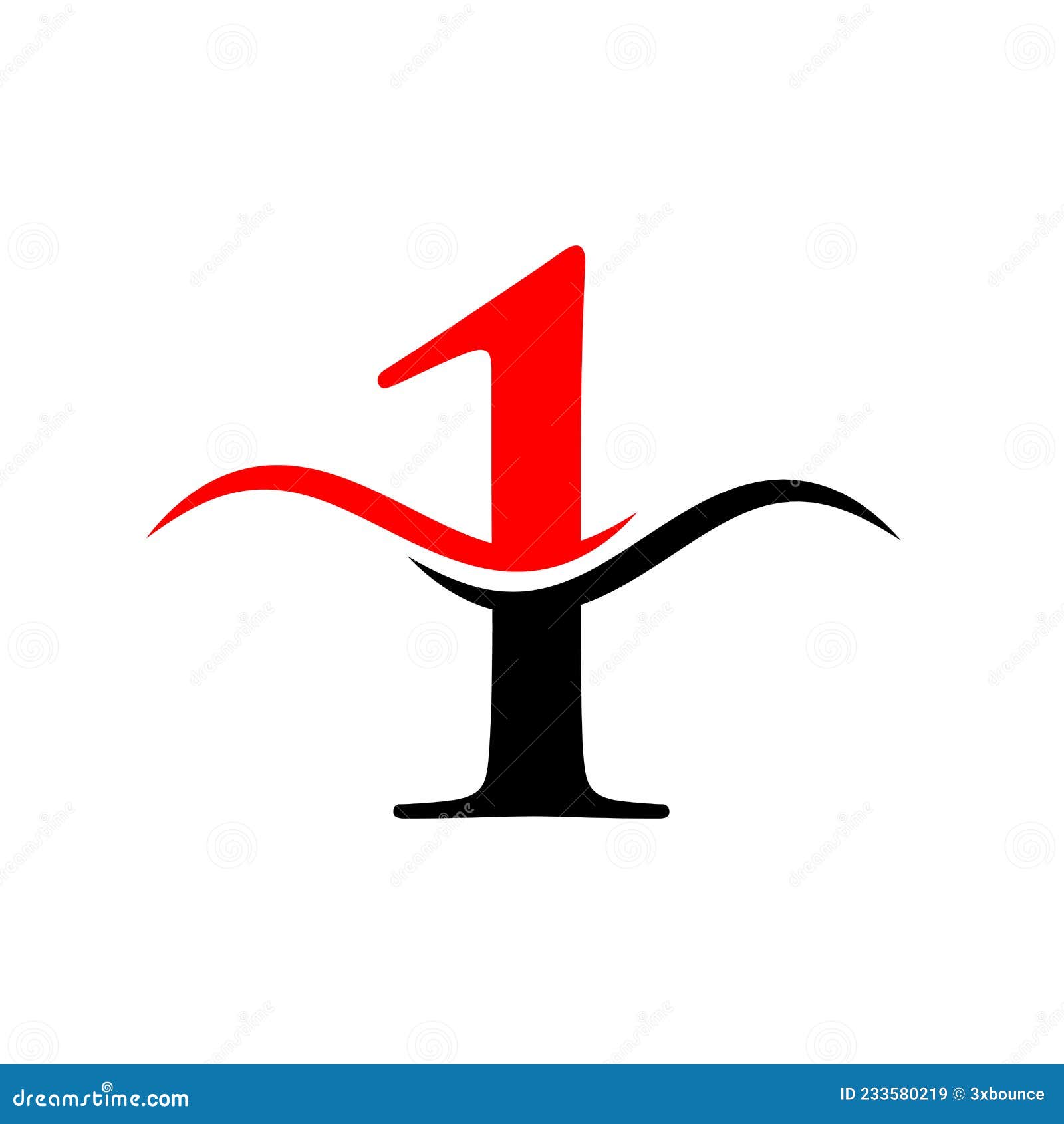 1 Letter Logo Design. 1 Letter with Luxury Concept. Letter 1 Logo ...