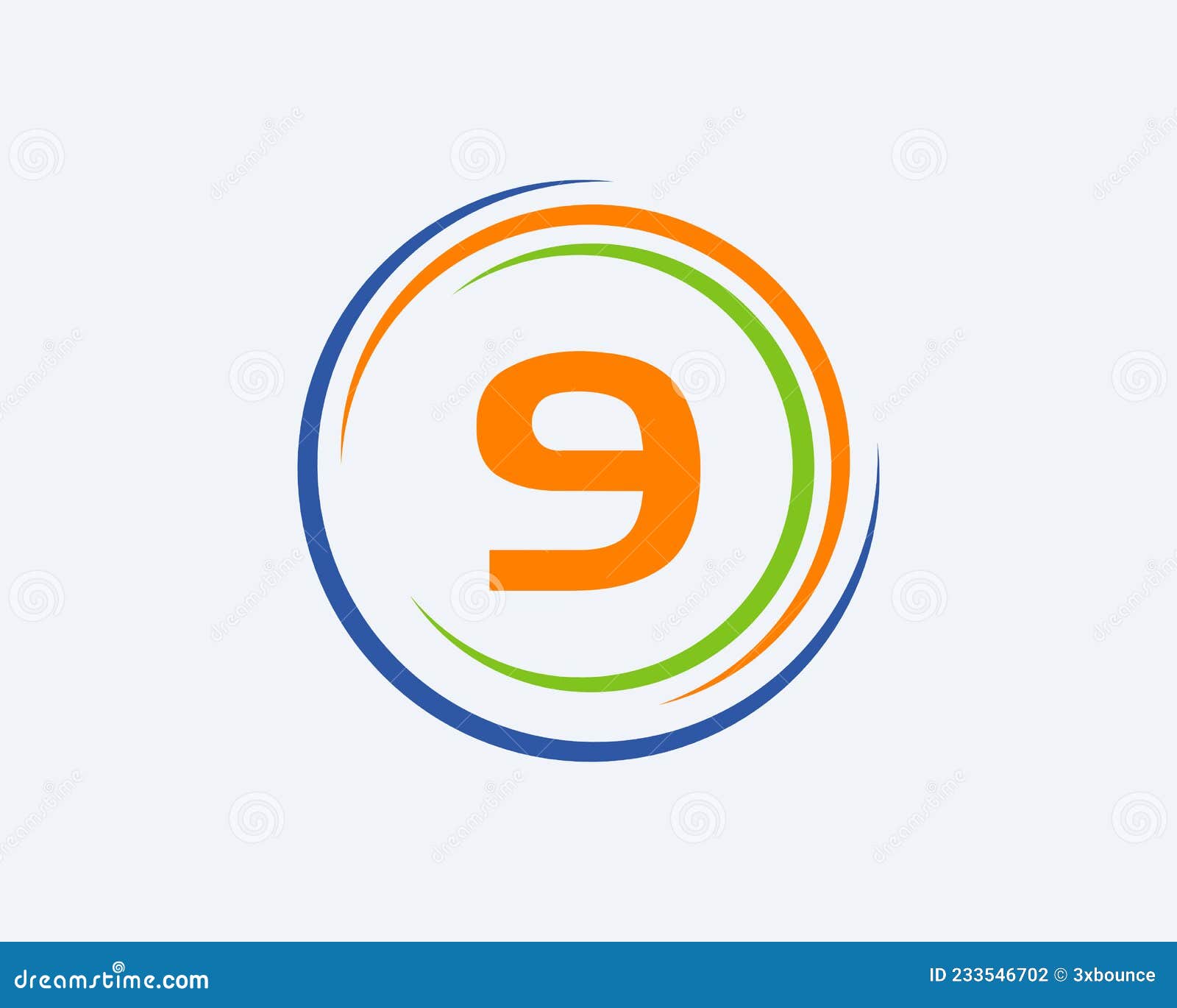 9 Letter Logo Design. Modern, Unique Creative 9 Logo Design. Initial 9 ...
