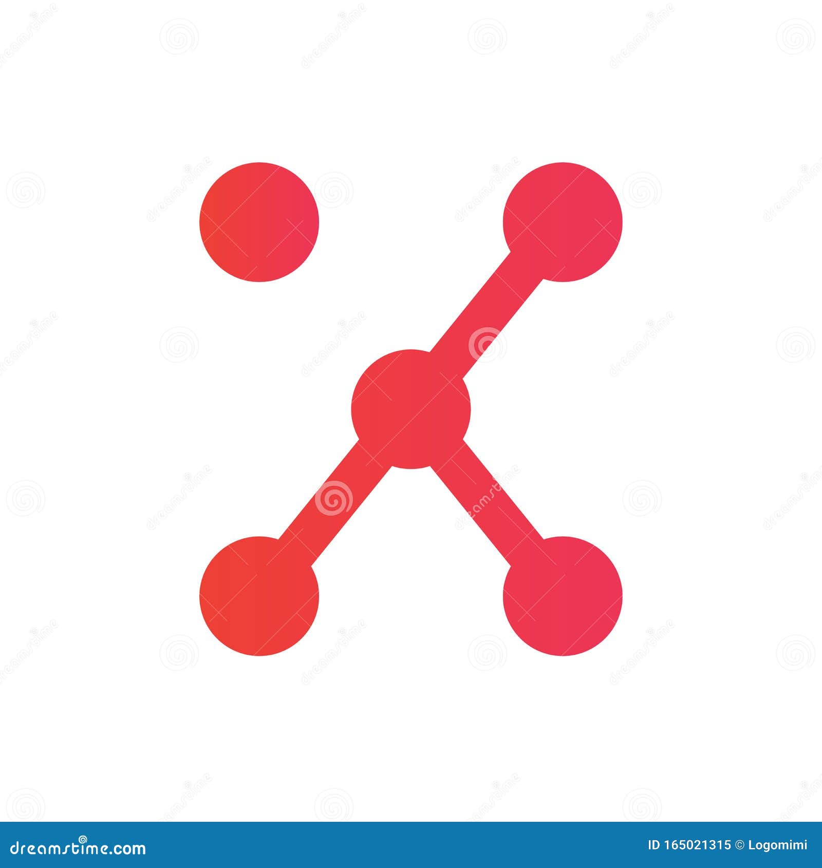 Letter X Logo Design Template, Abstract Dot Connection Concept, Modern ...