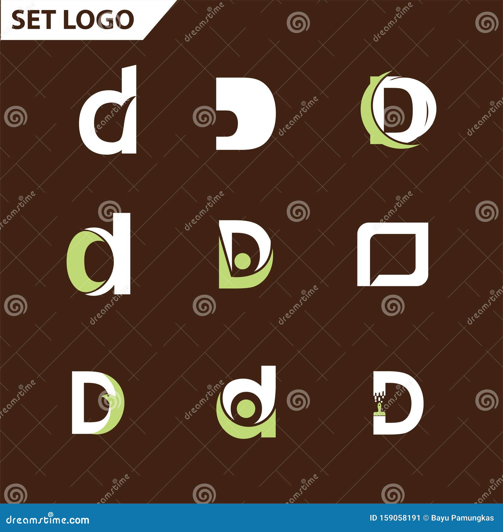 Letter Logo Design Template Elements Collection of Vector Letter D Logo ...