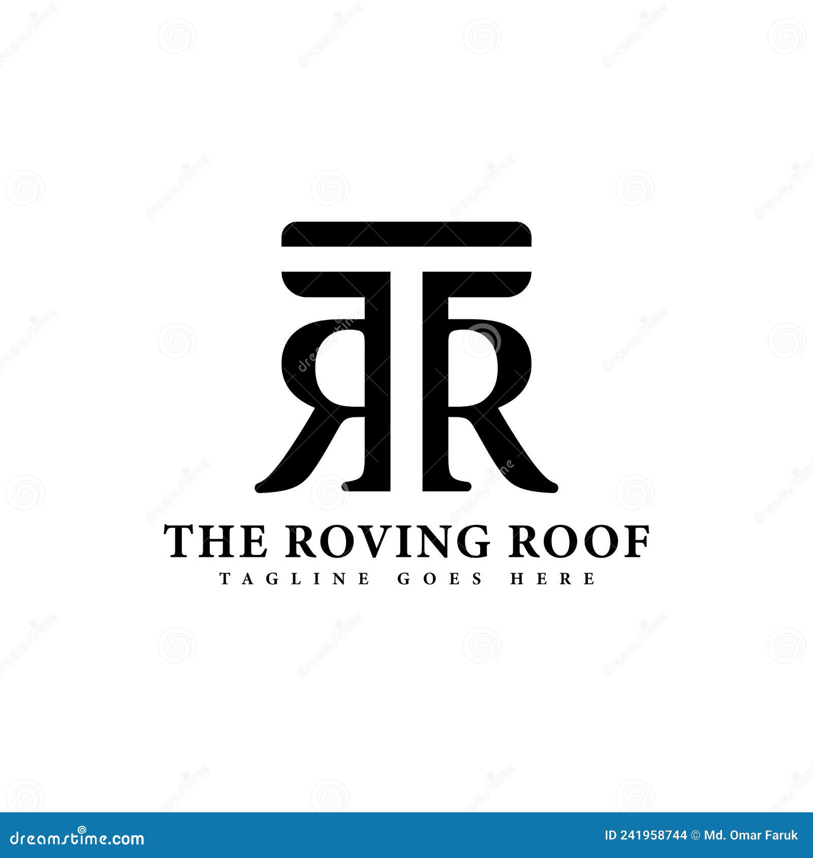 TRR Letter Logo Design Template Stock Vector - Illustration of document ...