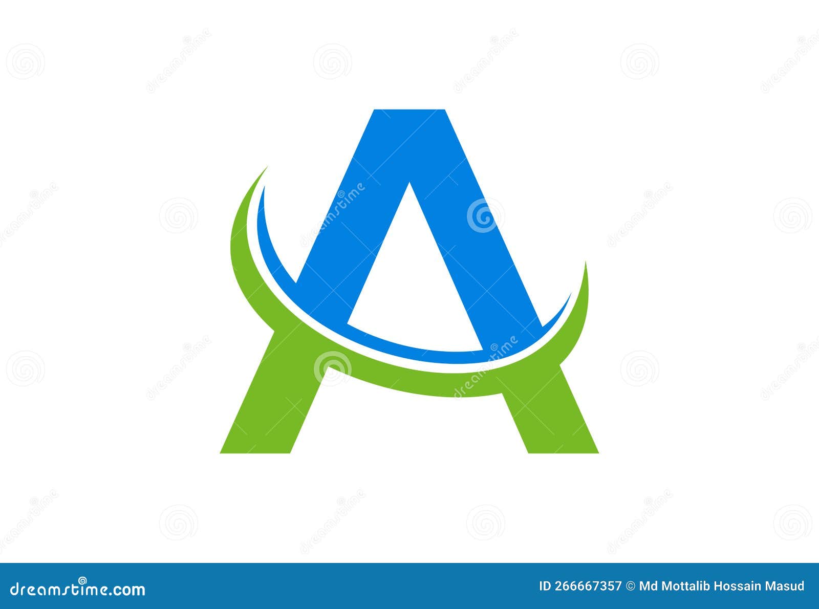 Letter a Logo Design Template, Vector Illustration Stock Illustration ...