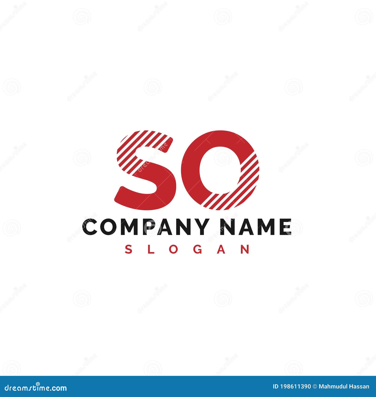 So Letter Logo Design. so Letter Logo Vector Illustration - Vector ...