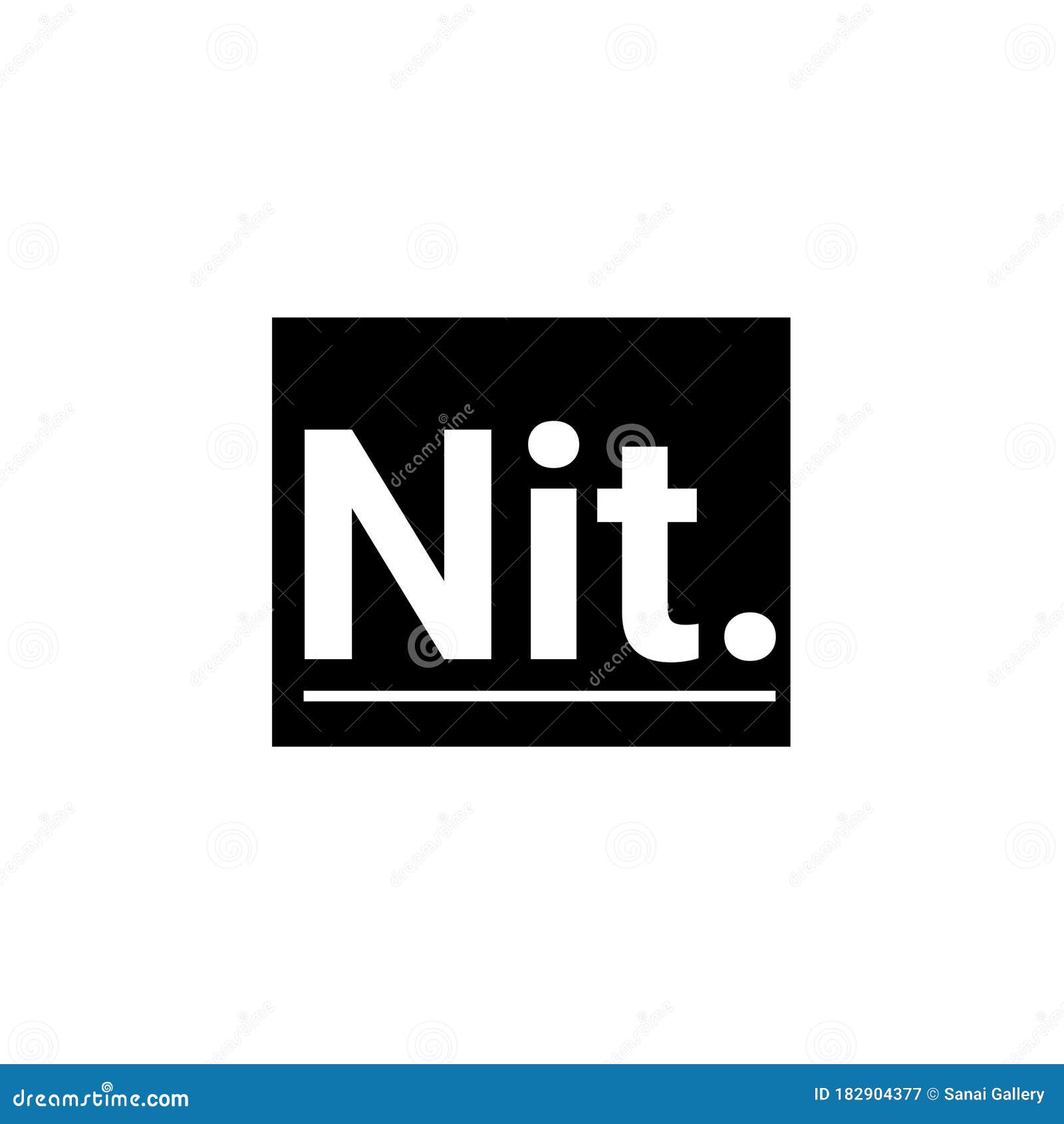 Letter Nit. Logo Icon Along with the Business Illustration Template ...