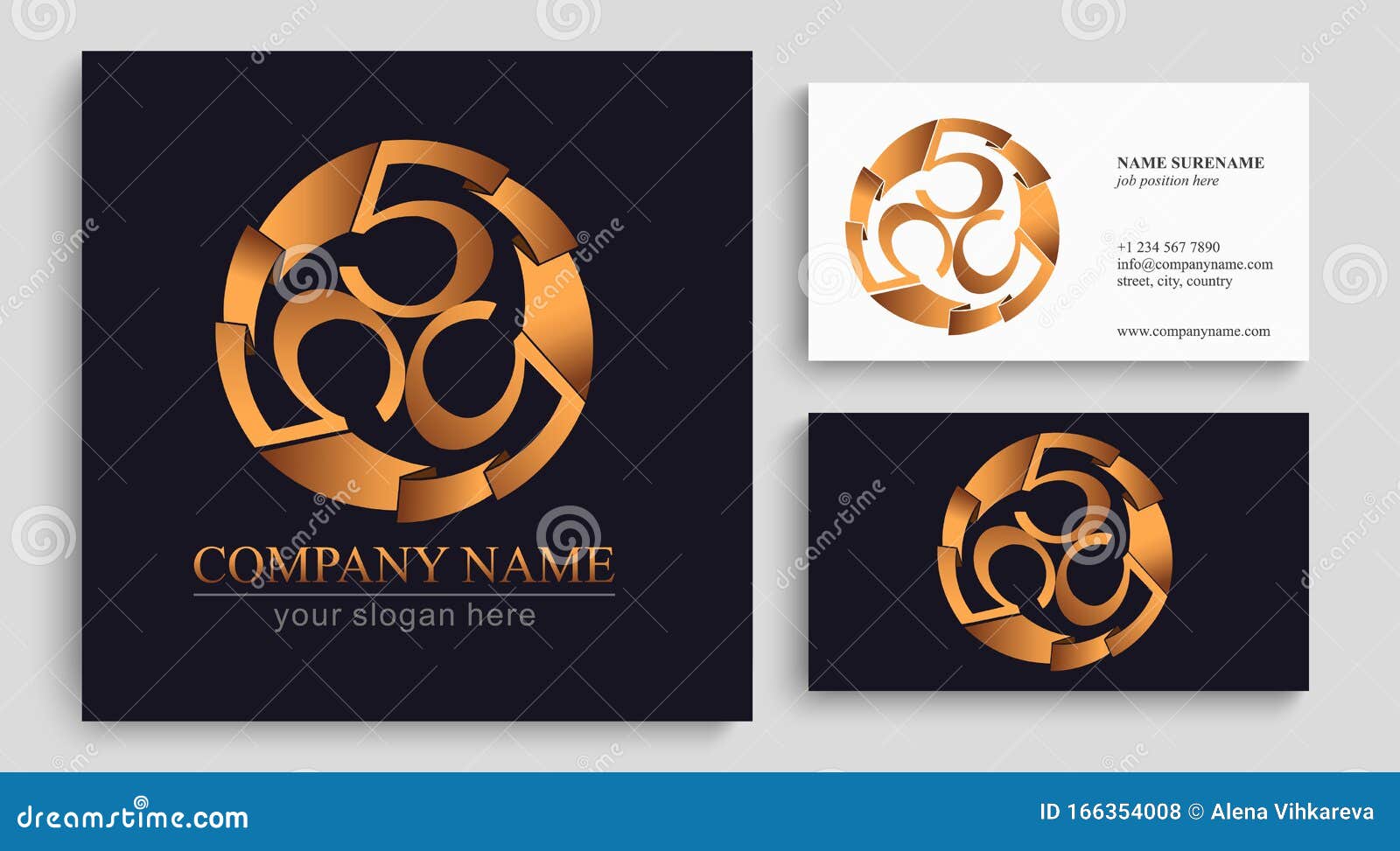 Letter 5, 555 Logo Icon Design Template Elements. Elegant Rich Logo ...