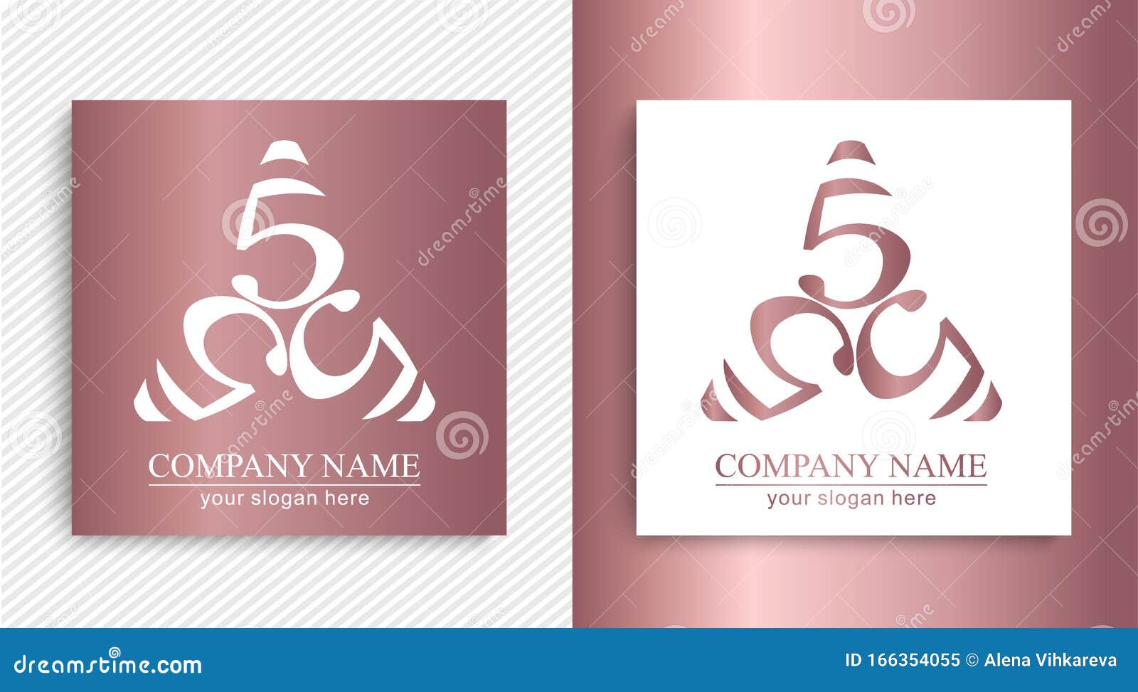 Letter 5, 555 Logo Icon Design Template Elements. Elegant Rich Logo ...