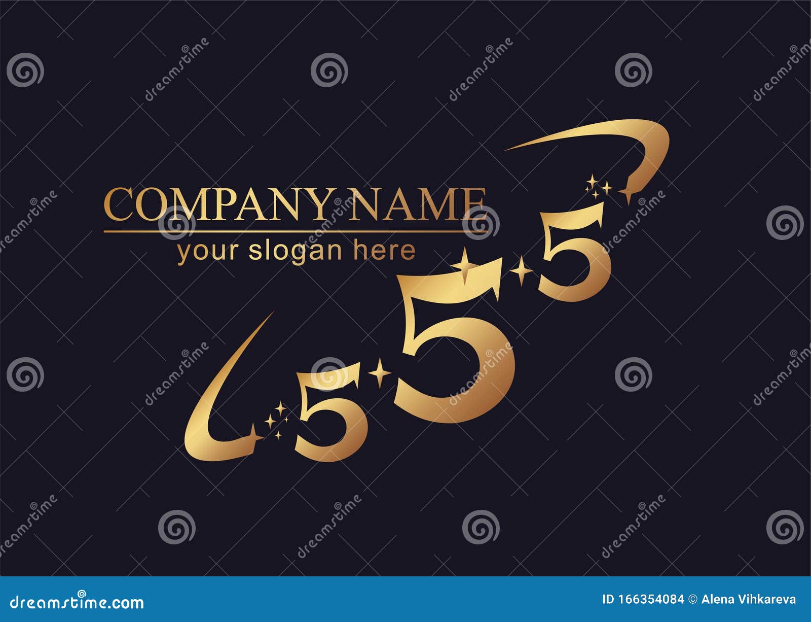 Letter 5, 555 Logo Icon Design Template Elements. Elegant Rich Logo ...