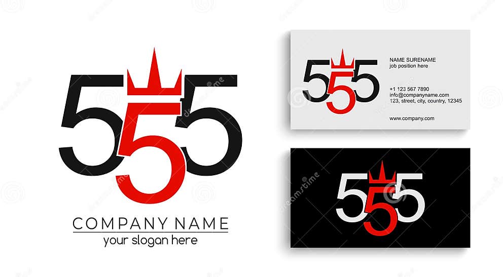 Letter 5, 555 Logo Icon Design Template Elements. Elegant Rich Logo ...