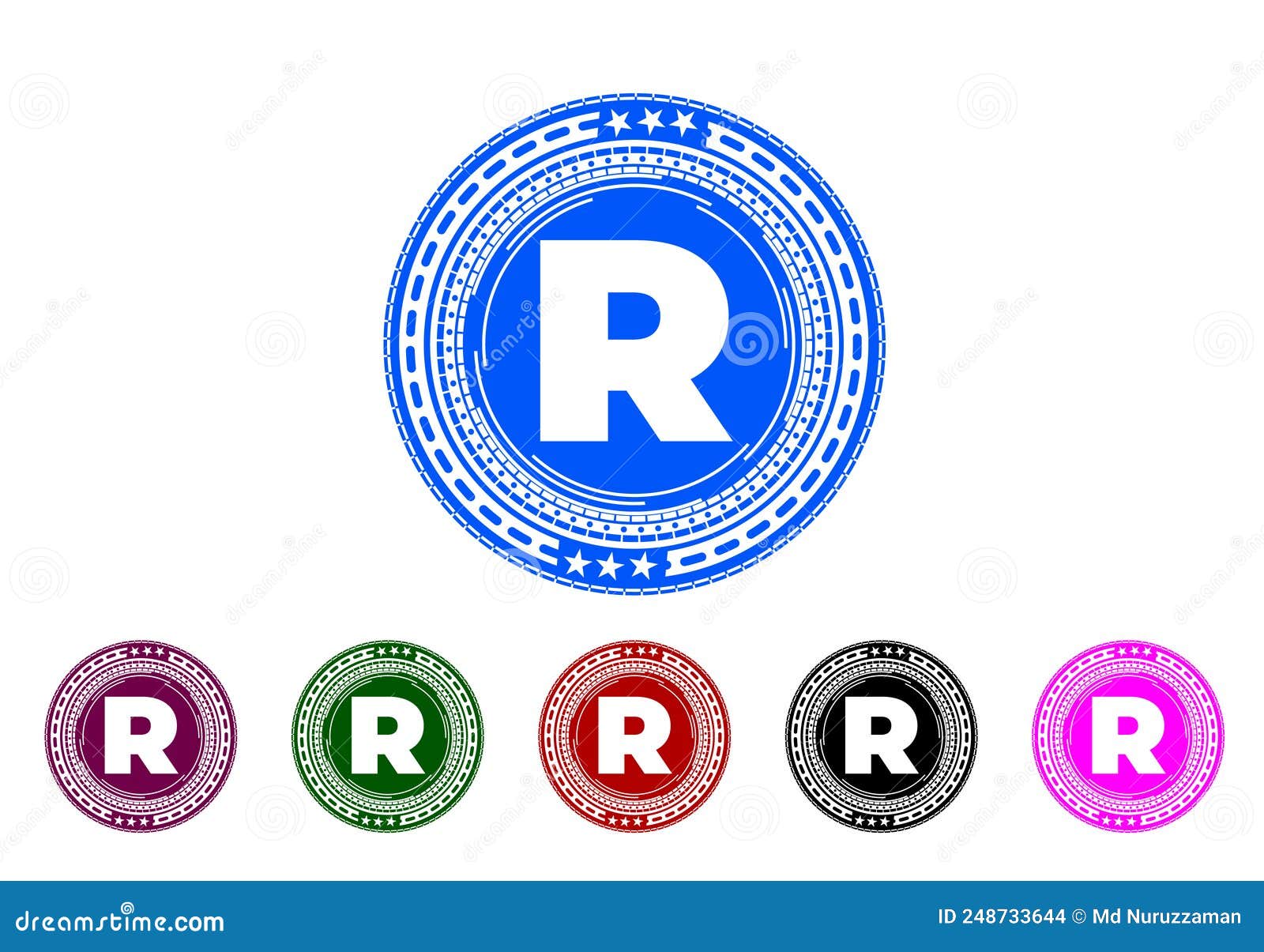 Letter Logo and Icon Design Template Stock Illustration - Illustration ...