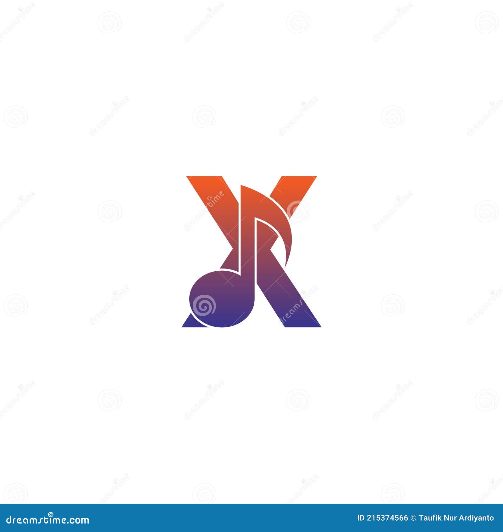 Letter X Logo Icon with Musical Note Design Symbol Template Stock ...