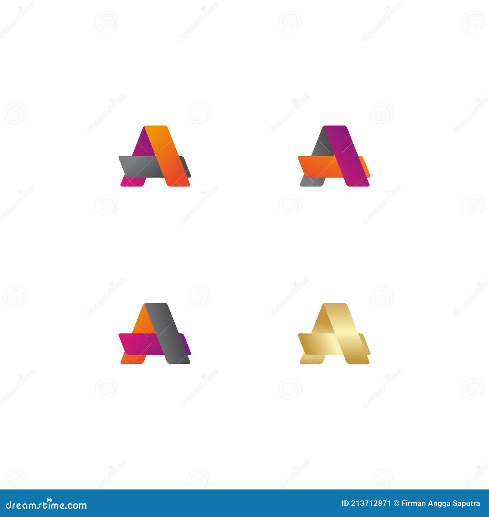 A Letter Logo Inspirations Template Stock Vector - Illustration of ...