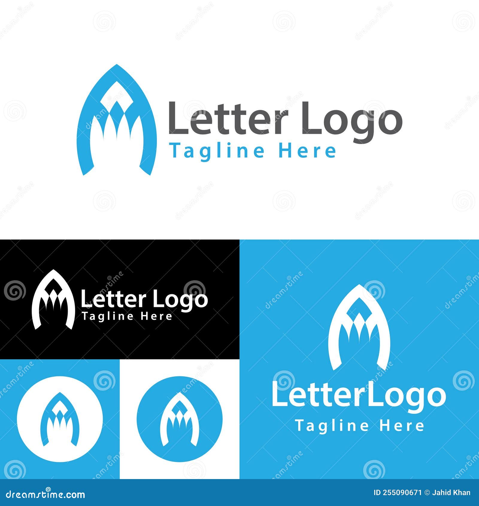 A Letter Logo. Minimal Vector Logo Design.Black and White Stock ...