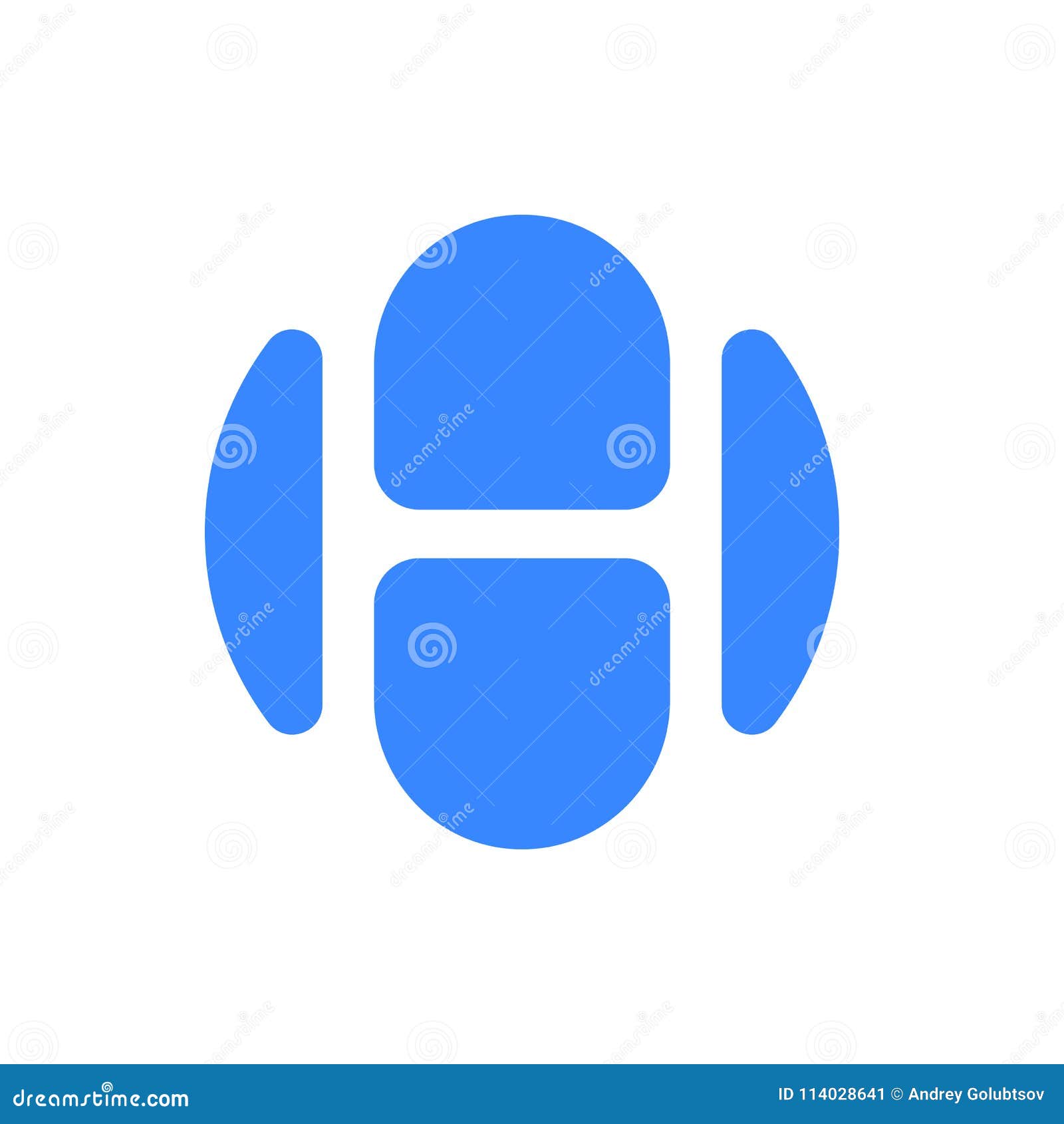 Letter Logo Modern Abstract Blue Icon of Letter H Stock Vector ...