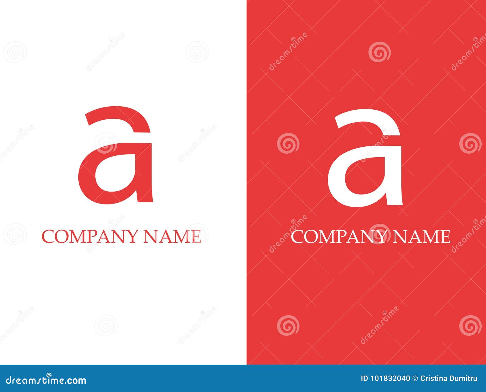 A Letter Logo. a Monogram Icon. Stock Vector - Illustration of ...