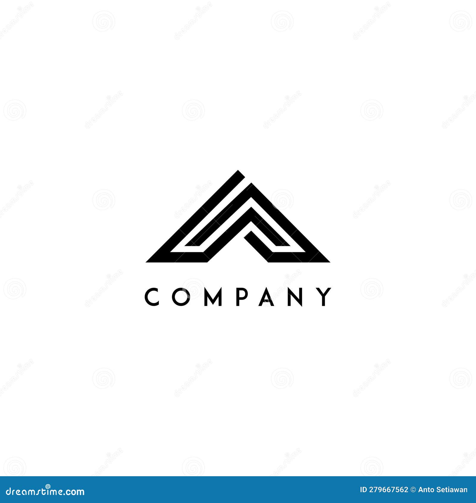 Letter a Logo Simple. a Initial Logo Design Stock Vector - Illustration ...