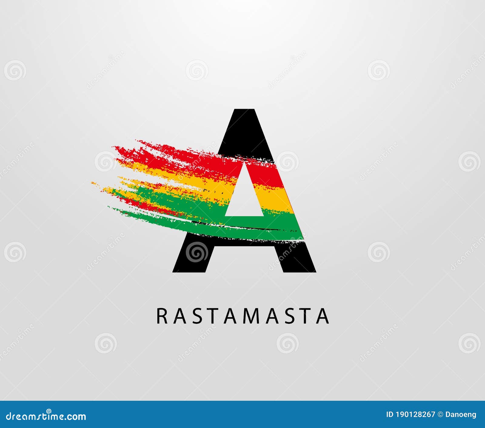 A Letter Logo with Splatter and Rasta Color. Letter a Reggae Stock ...