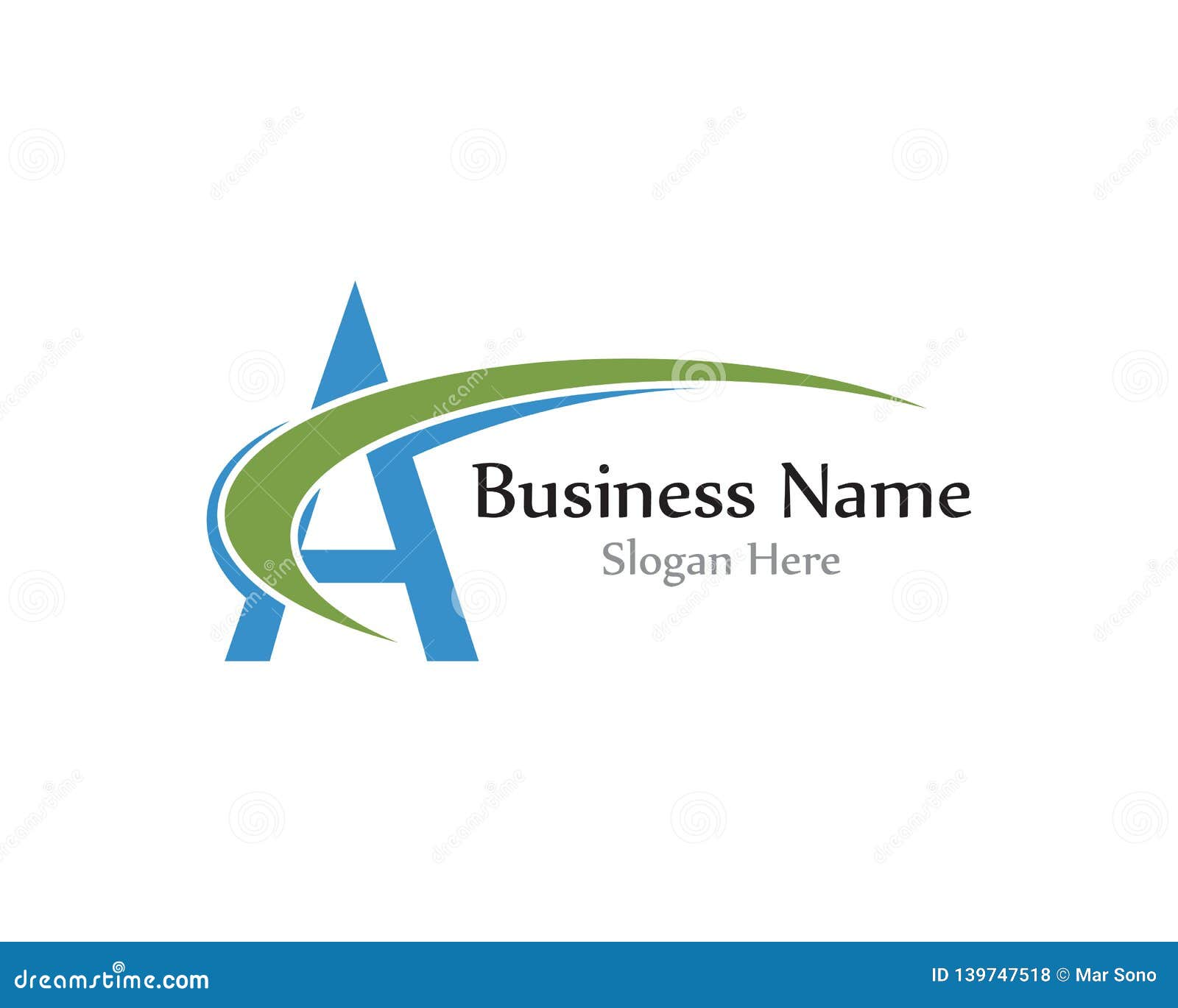 A Letter Logo With Swoosh Vector Stock Vector Illustration Of Brand Vector 139747518
