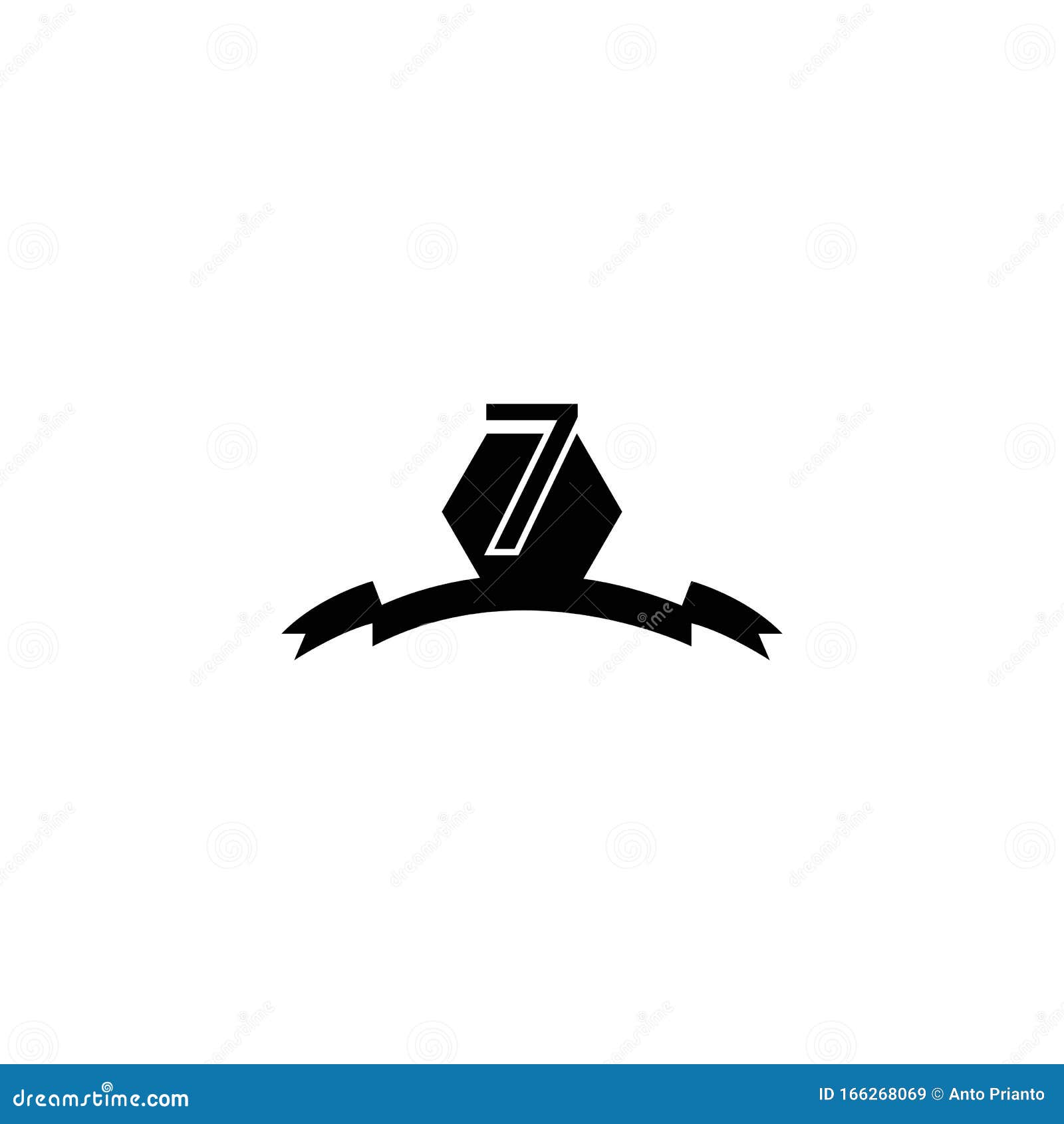 7 Letter Logo Vector Design Template Stock Vector - Illustration of ...