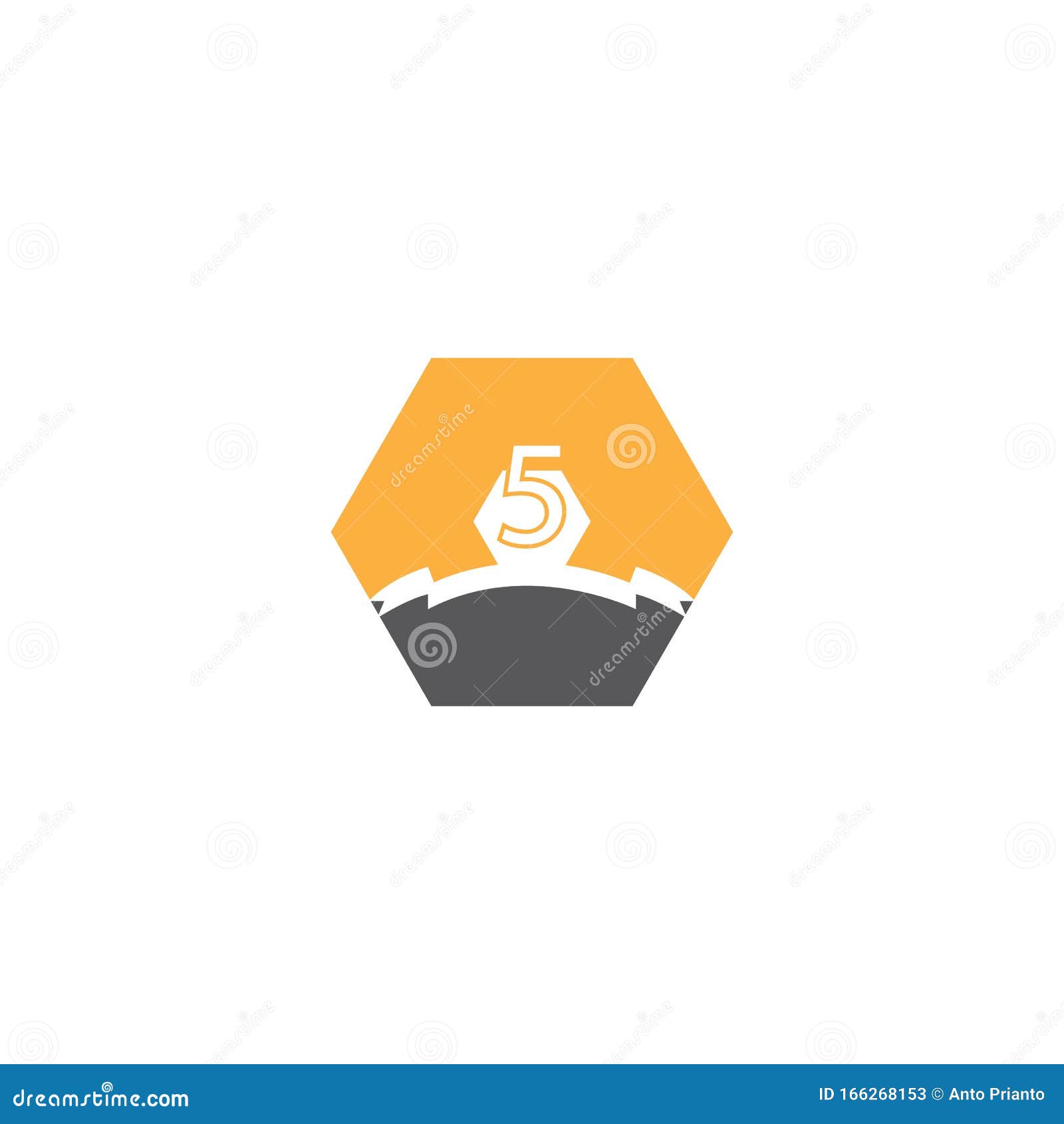 5 Letter Logo Vector Design Template Stock Vector - Illustration of ...