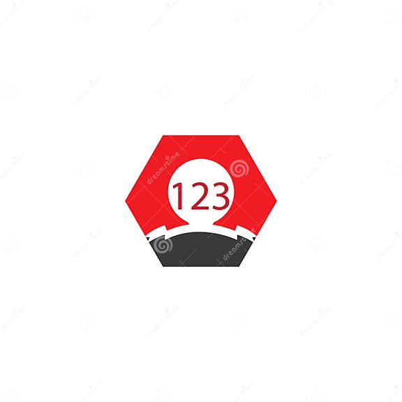 123 Letter Logo Vector Design Template Stock Illustration ...