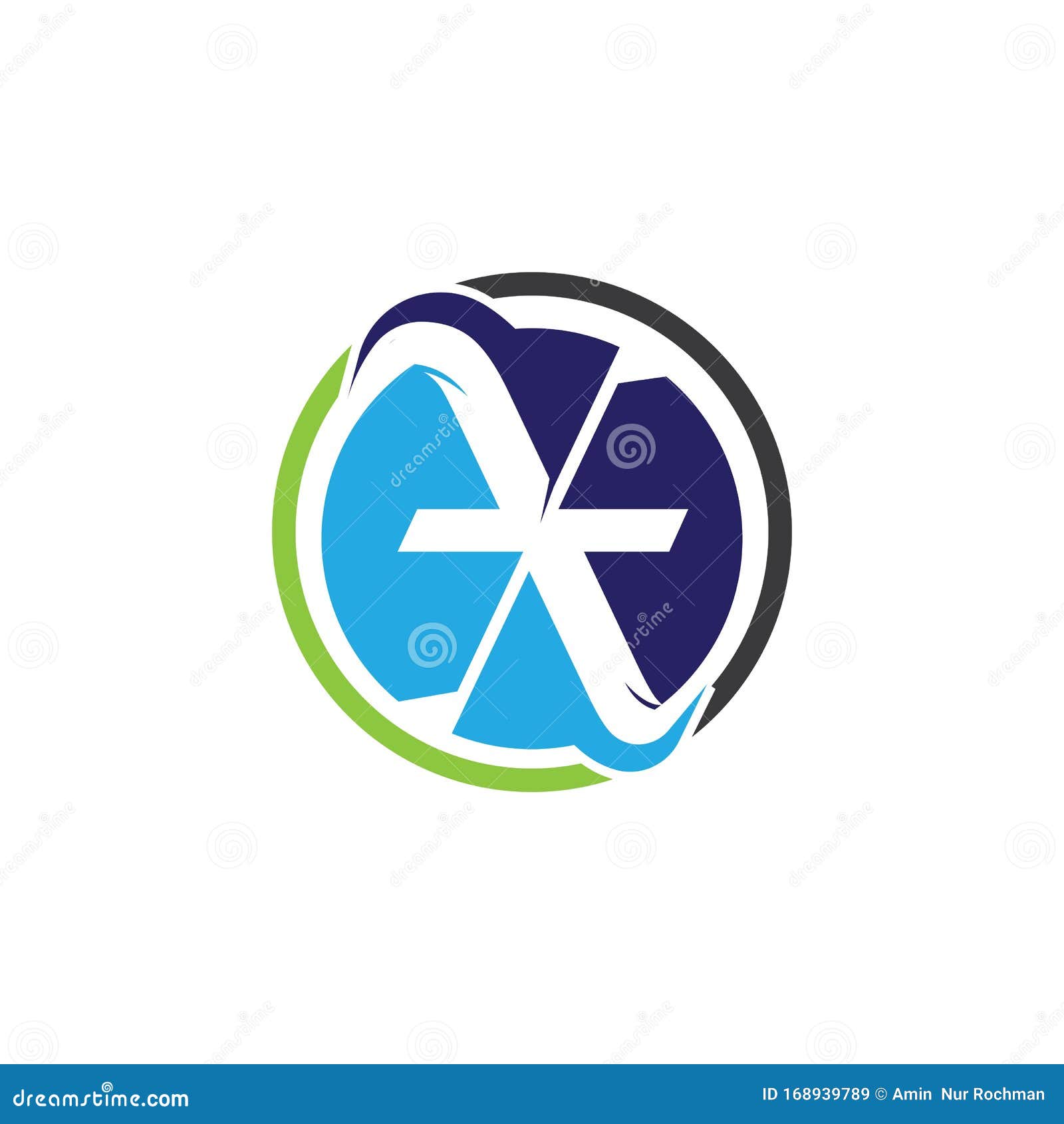 Letter X Logo Vector Template Stock Illustration - Illustration of ...