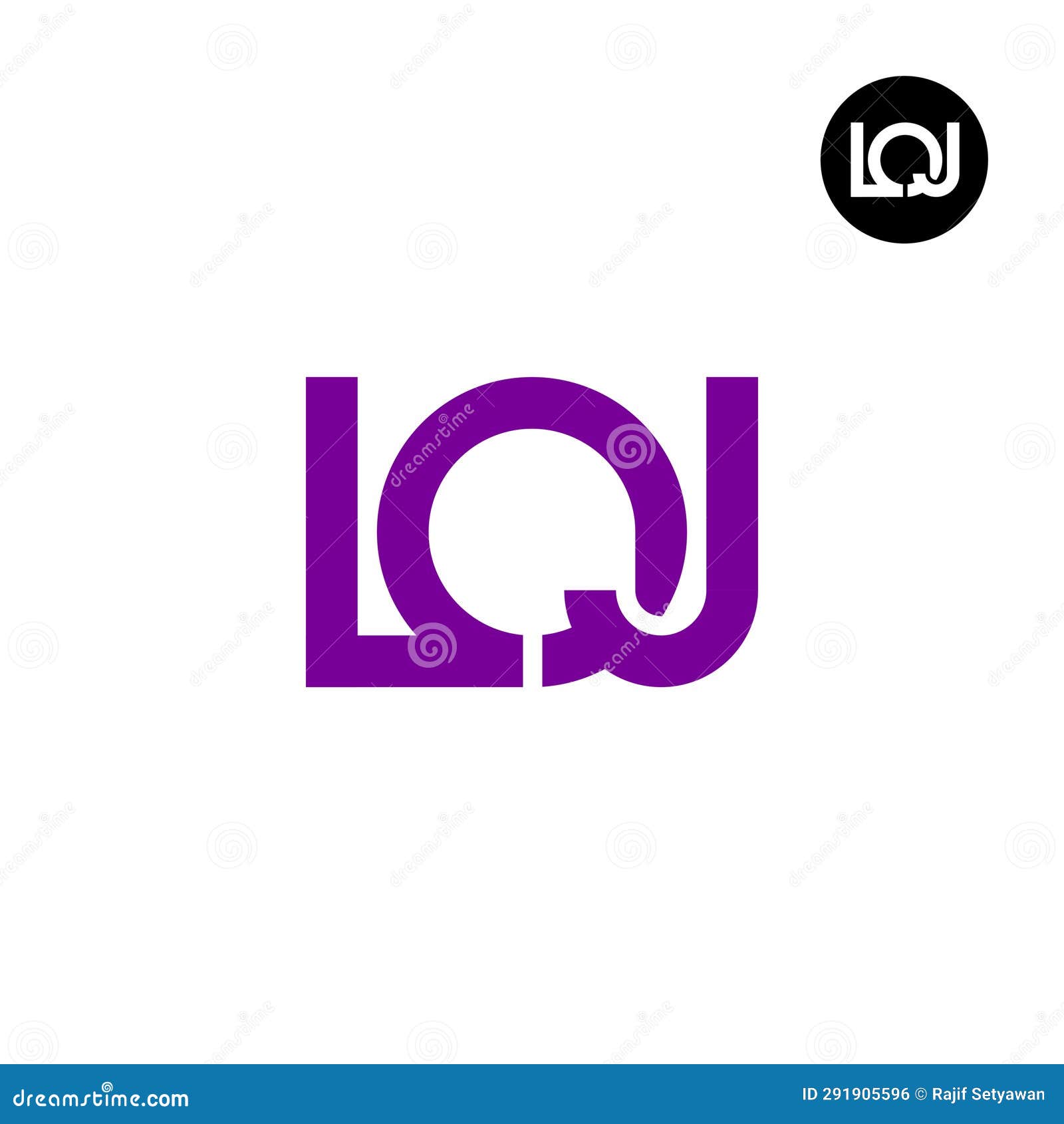 Letter LOJ Monogram Logo Design Vector Illustration | CartoonDealer.com ...
