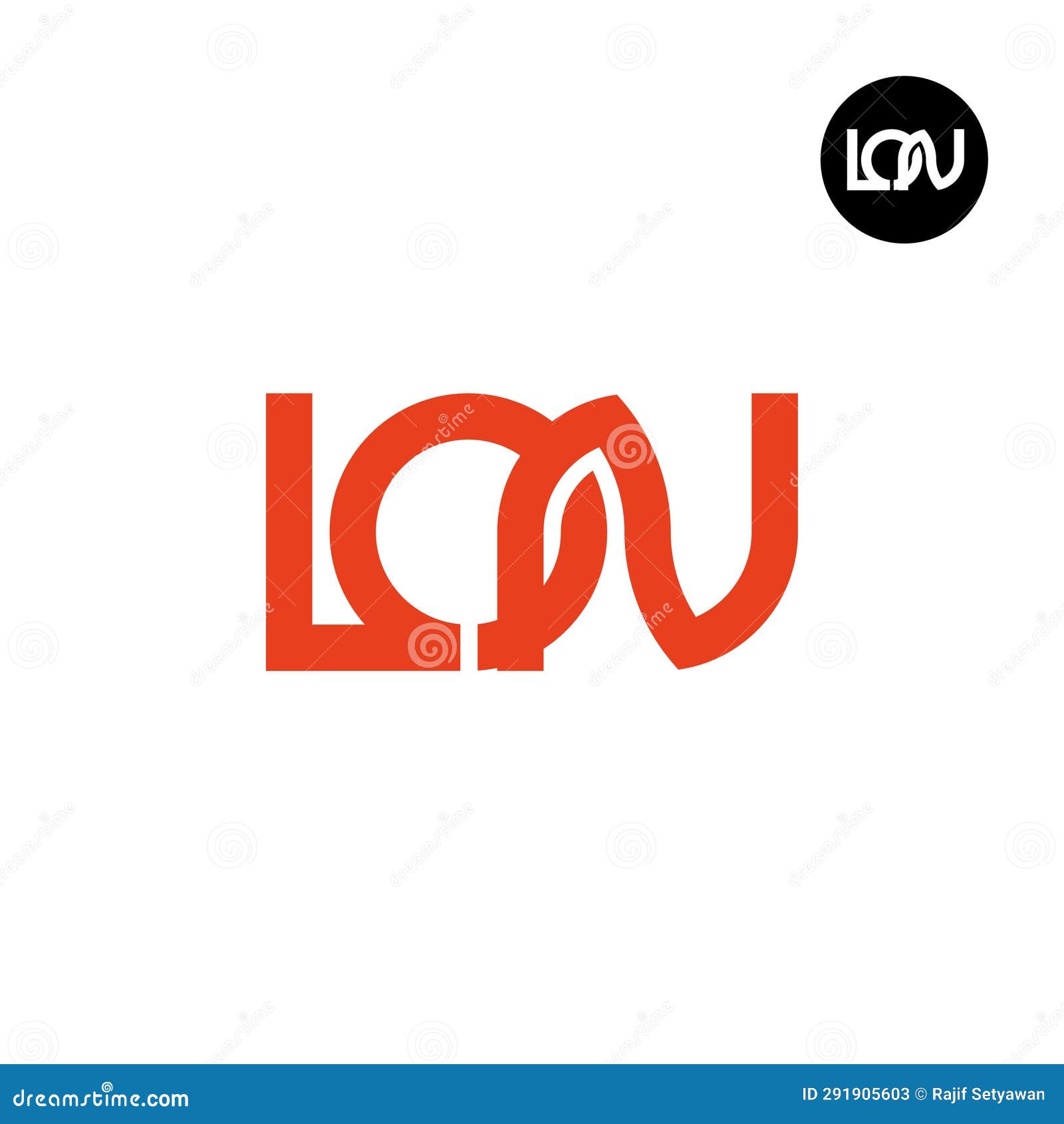 Letter LON Monogram Logo Design Stock Vector - Illustration of ...