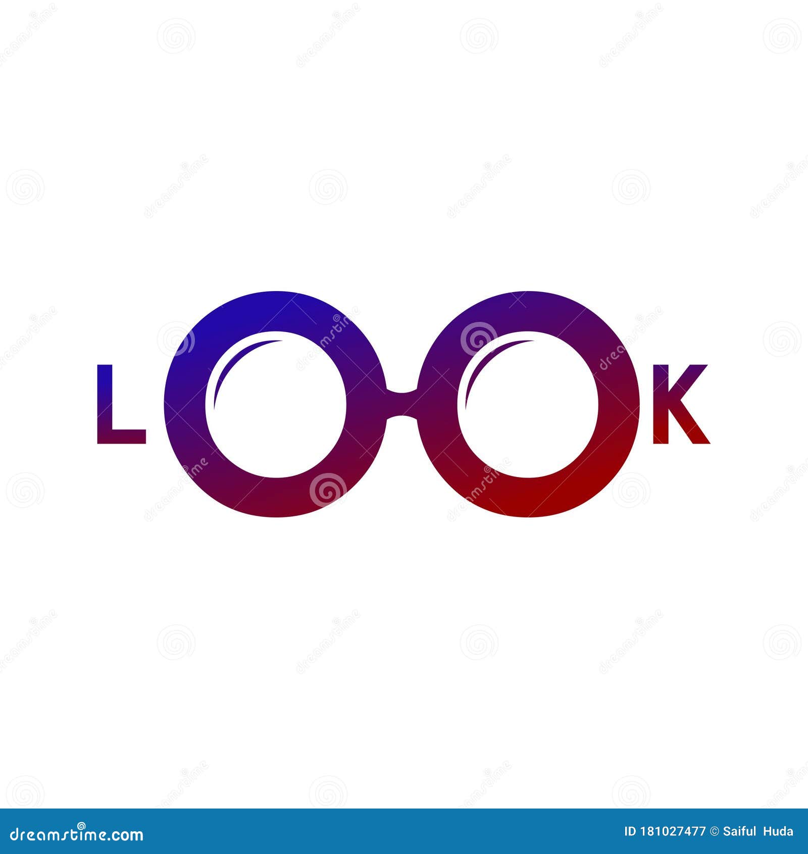 Letter Look Logo Icon Design Vector. Stock Vector - Illustration of ...