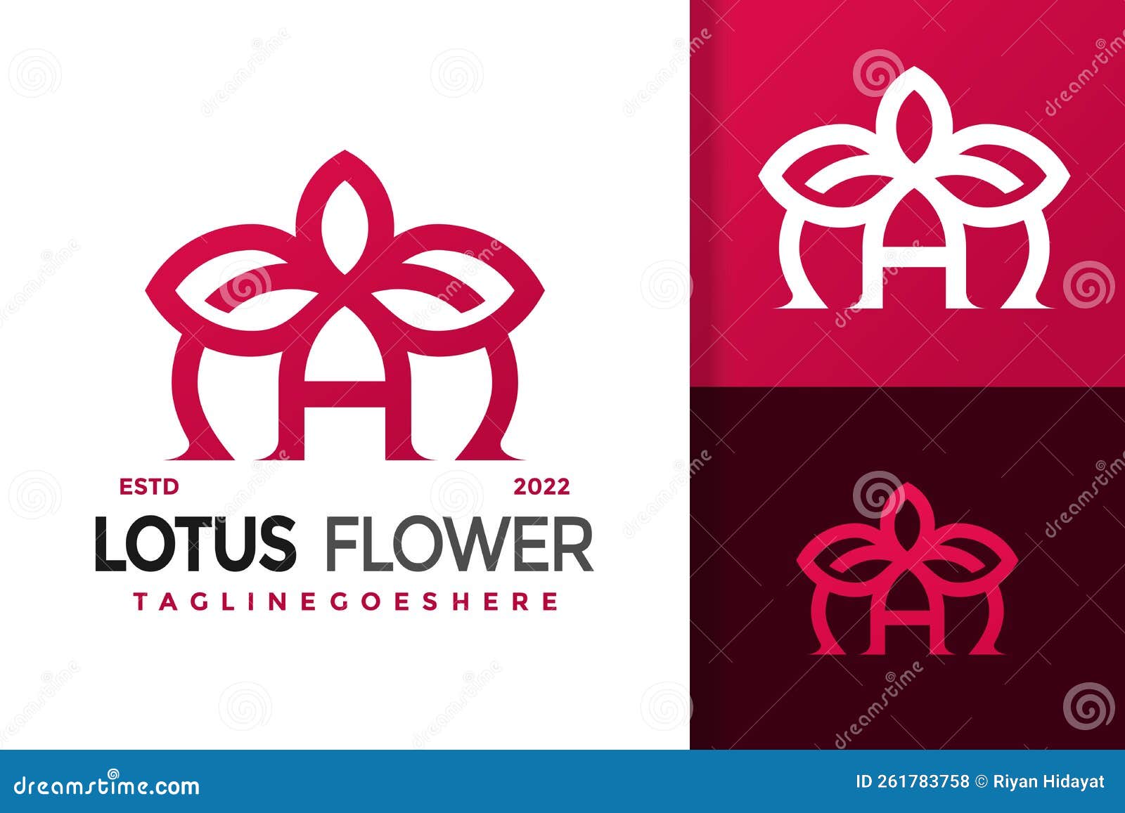A Letter Lotus Flower Logo Design, Brand Identity Logos Vector, Modern ... A Letter Lotus Flower Logo Design, Brand Identity Logos Vector, Modern ...
